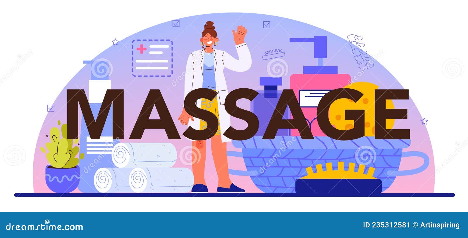 Therapy Typographic Header. Didactic Correction. Speech Therapist ...