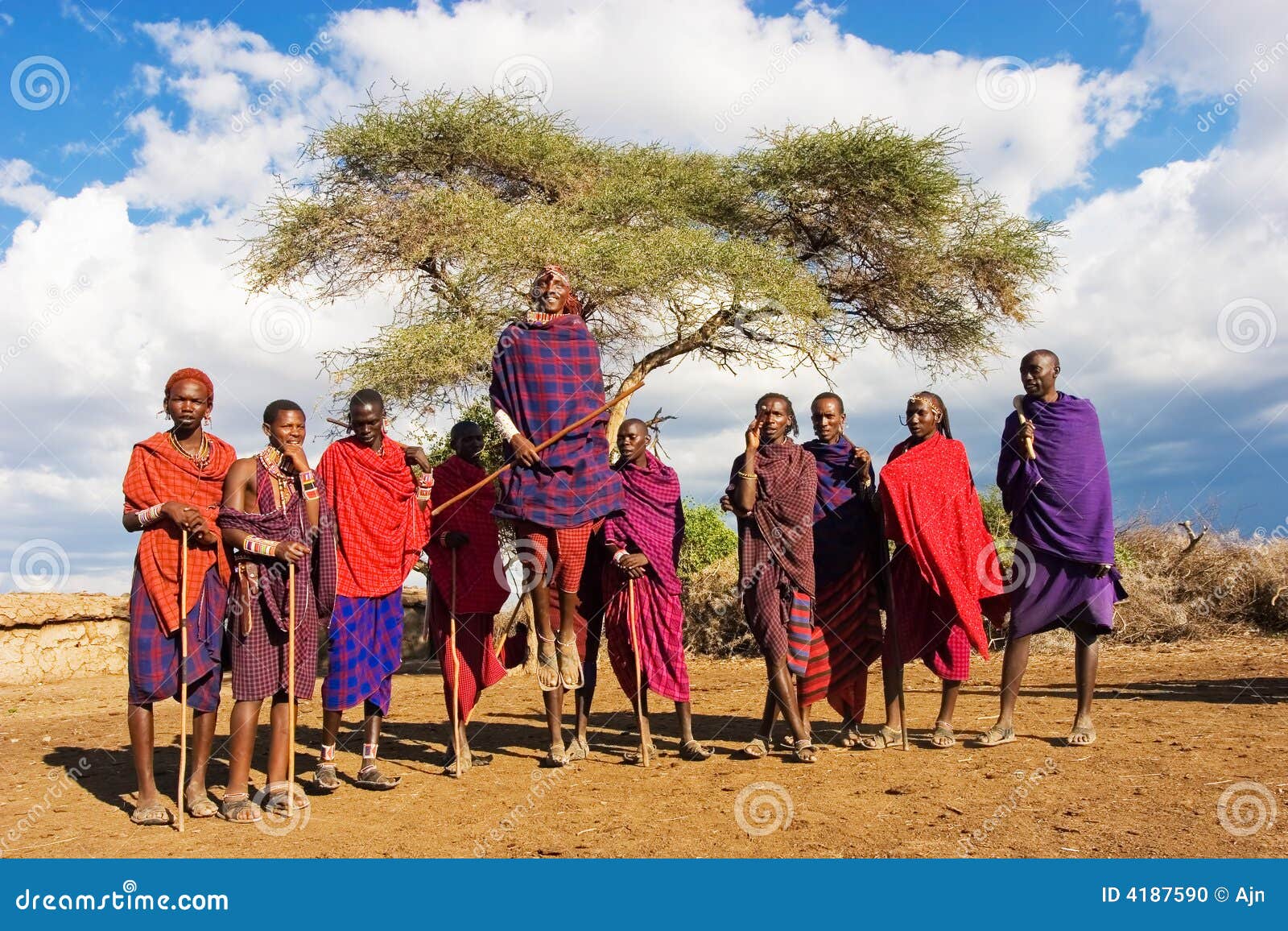 Massai Dance editorial image. Image of traditional, land - 4187590