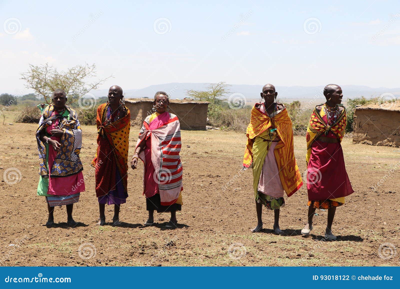 Massai women editorial photography. Image of tribe, tent - 93018122