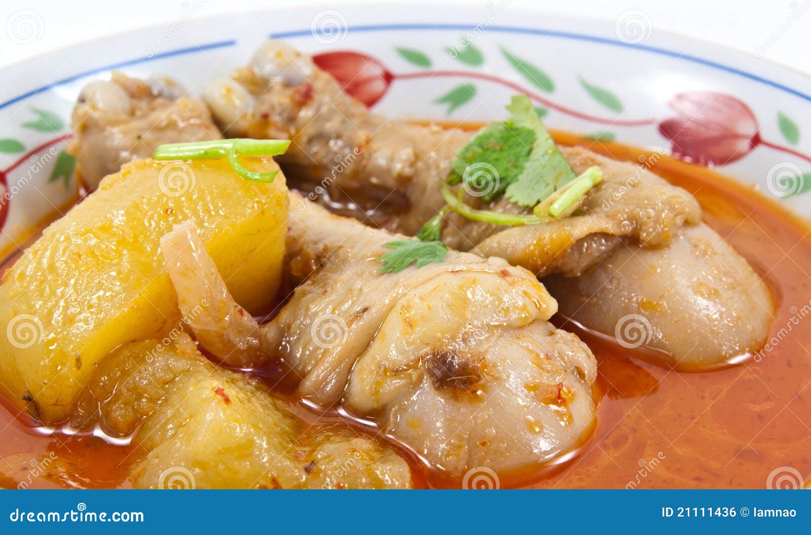 Massaman Curry Made with Chicken Stock Photo - Image of homemade, asian ...