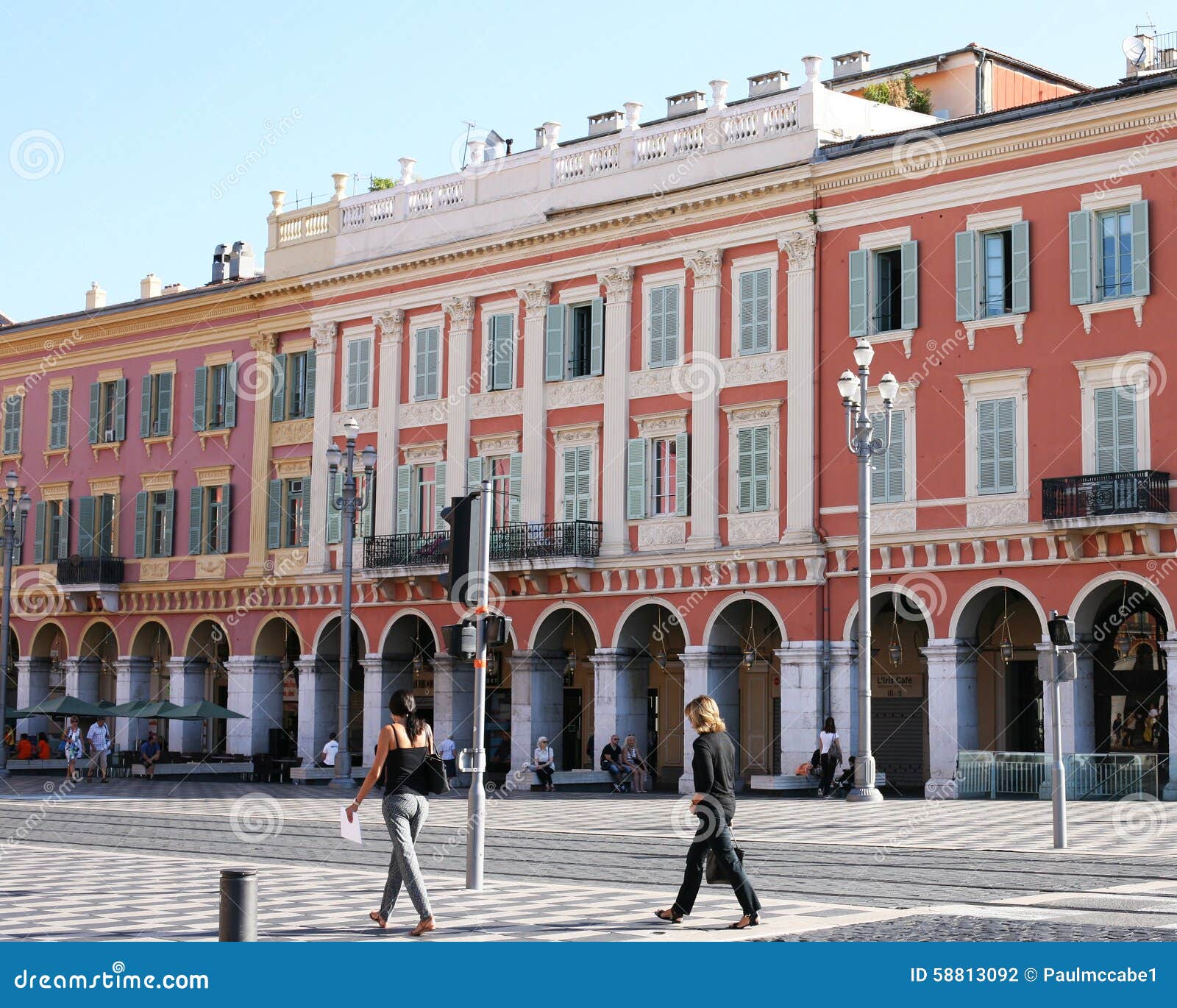 Massena Square Nice France editorial photography. Image of shopping ...