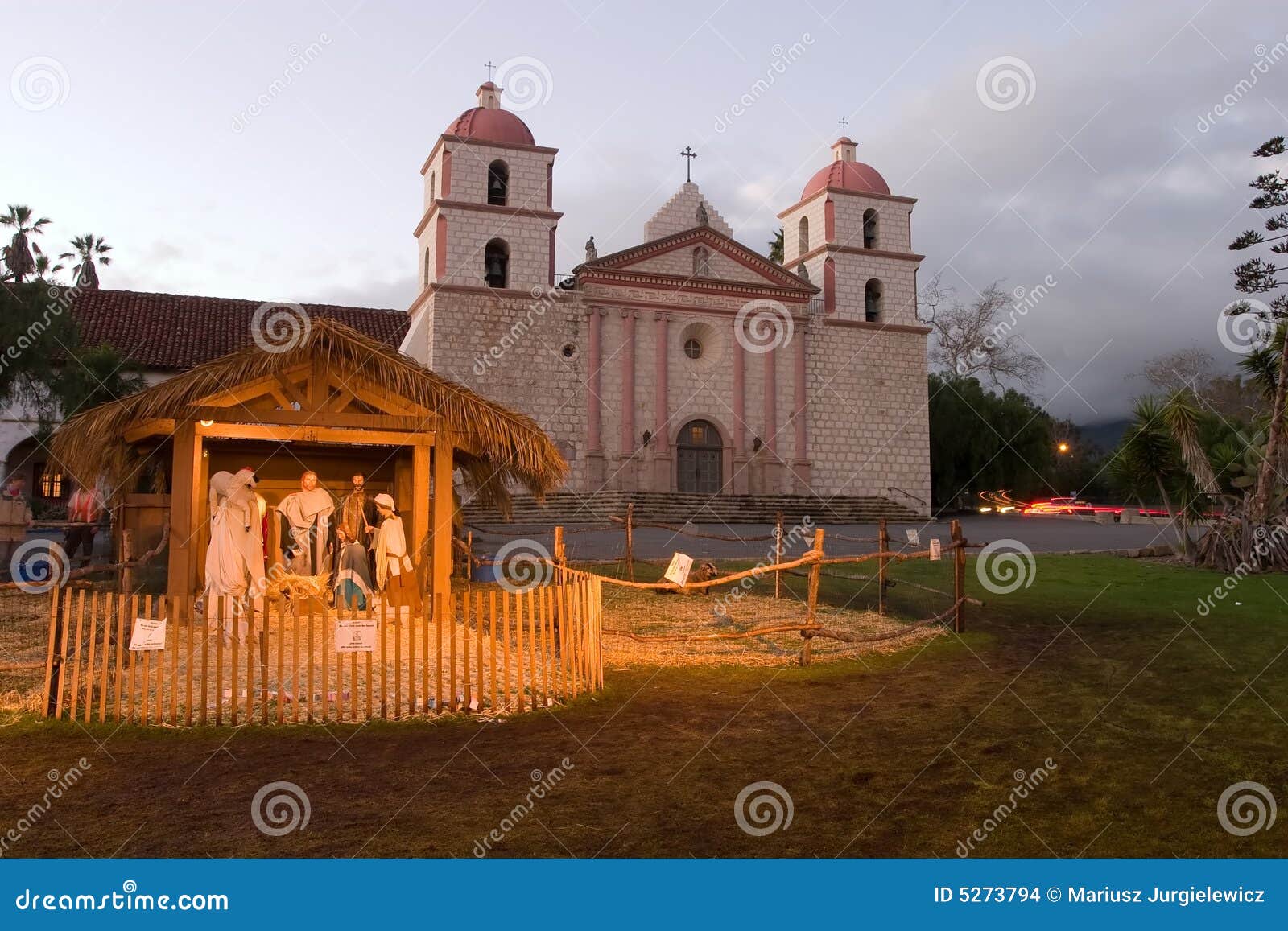 Massion Santa Barbara stock photo. Image of landmark, statue - 5273794