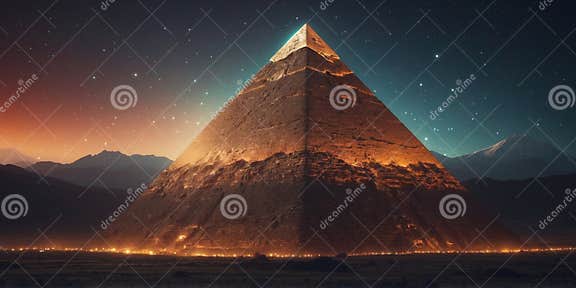 A Massive Alien Structure in the Shape of a Pyramid, Floating in Space ...