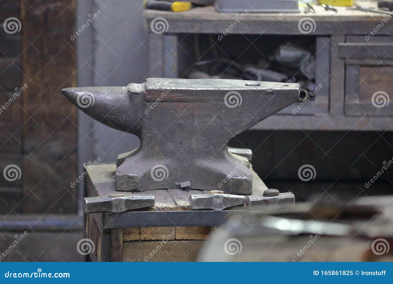 Massive Anvil for Craft Metal Forging Stock Image - Image of metalwork ...