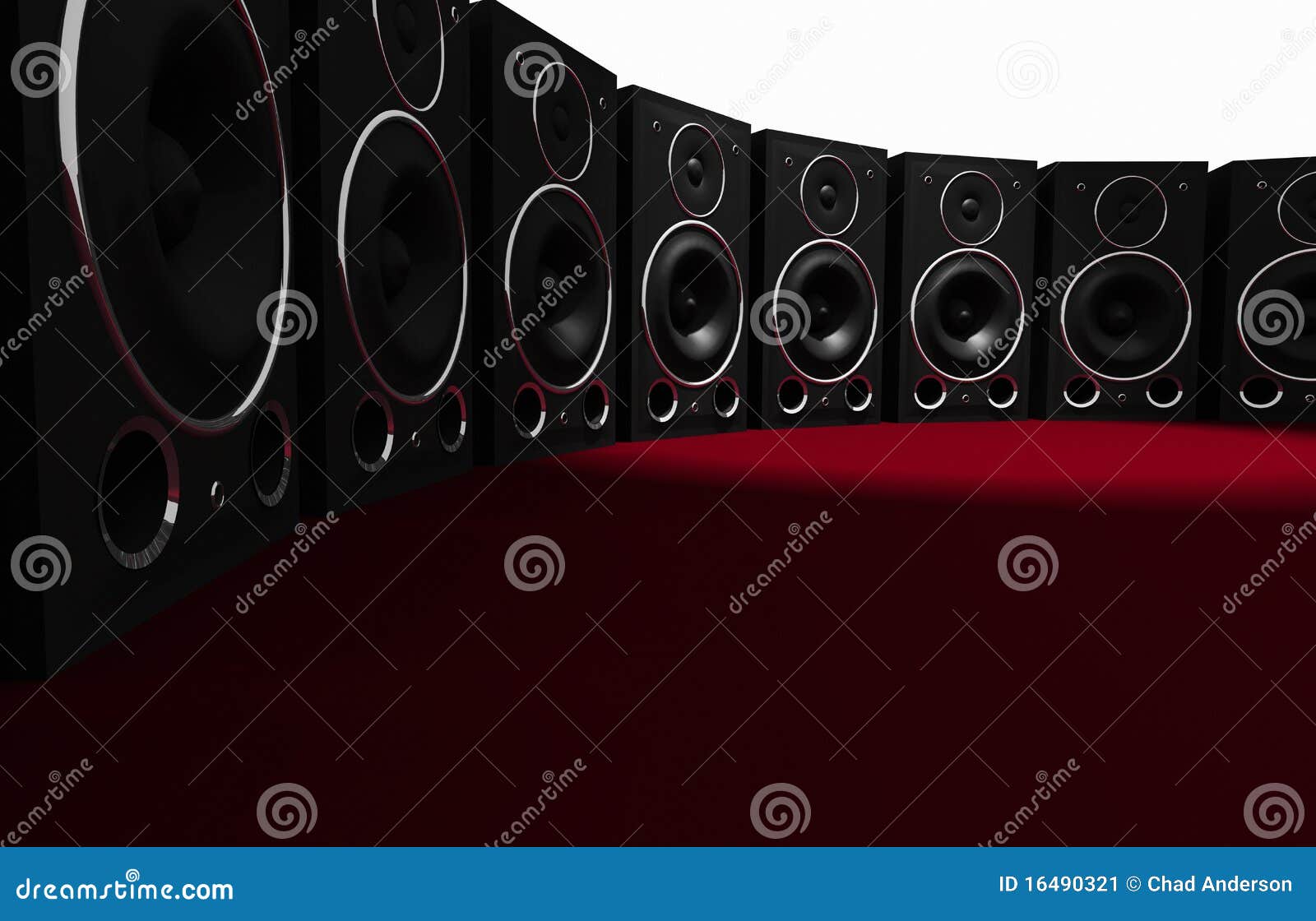 Massive Audio Wall stock illustration. Illustration of electronica ...