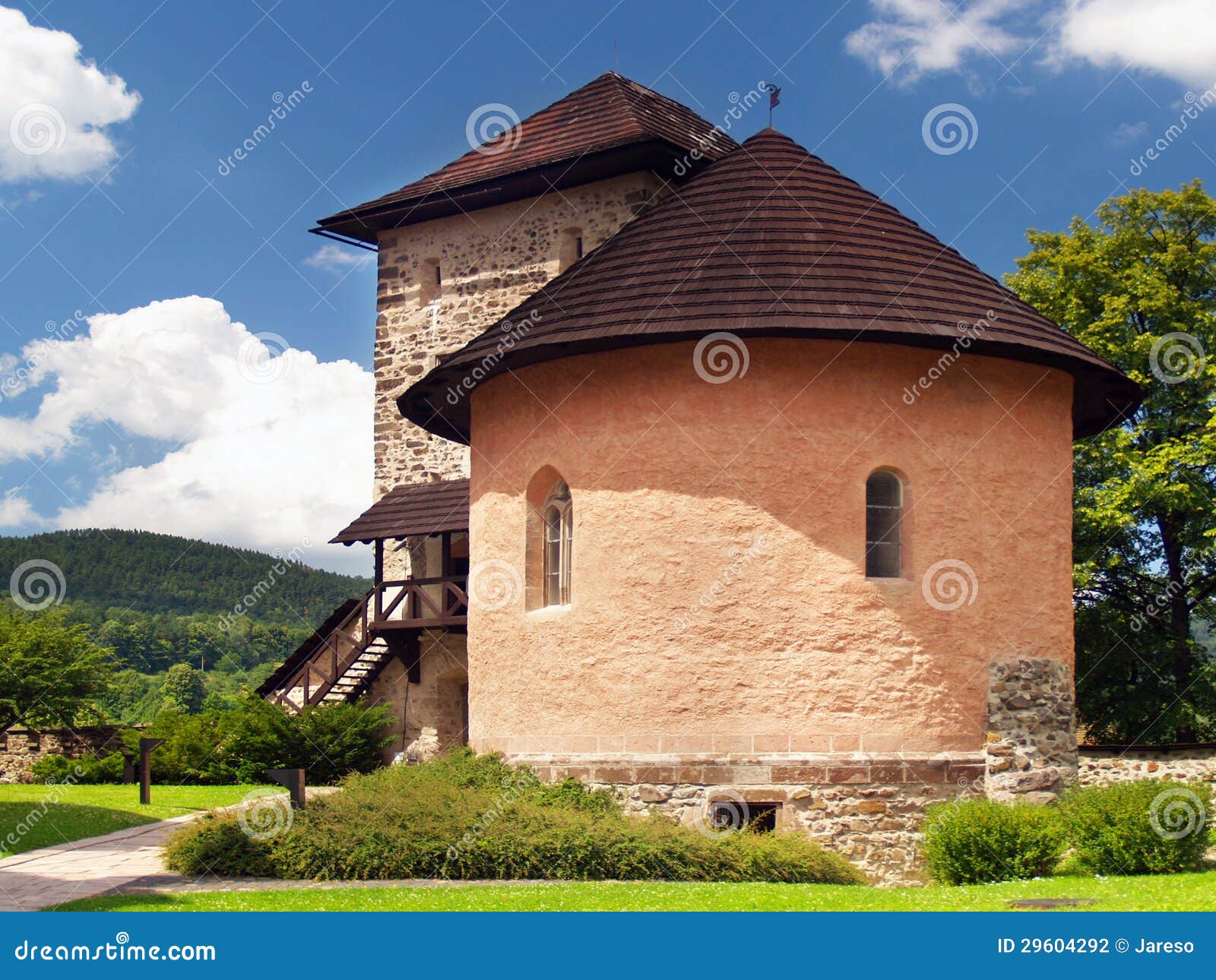 Massive Bastion and Fortification of the Castle of Stock Photo - Image ...