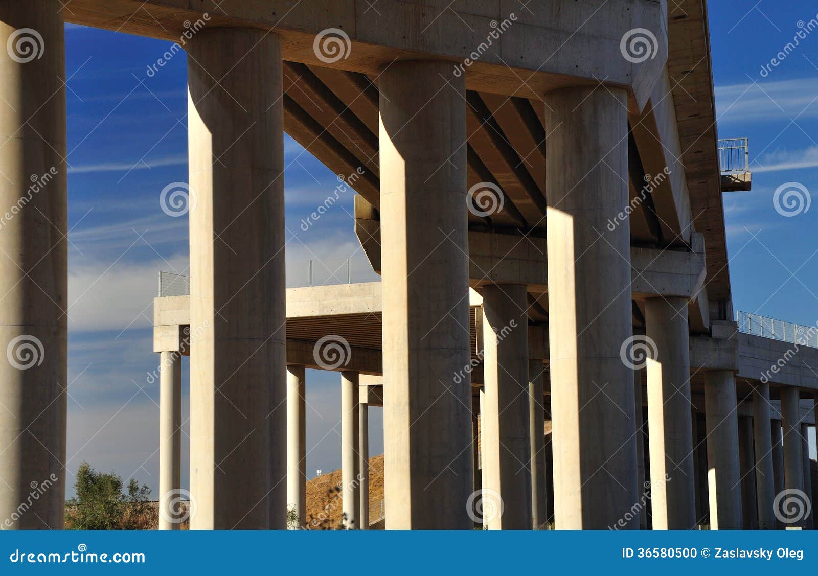 Massive bridge. stock photo. Image of concrete, huge - 36580500