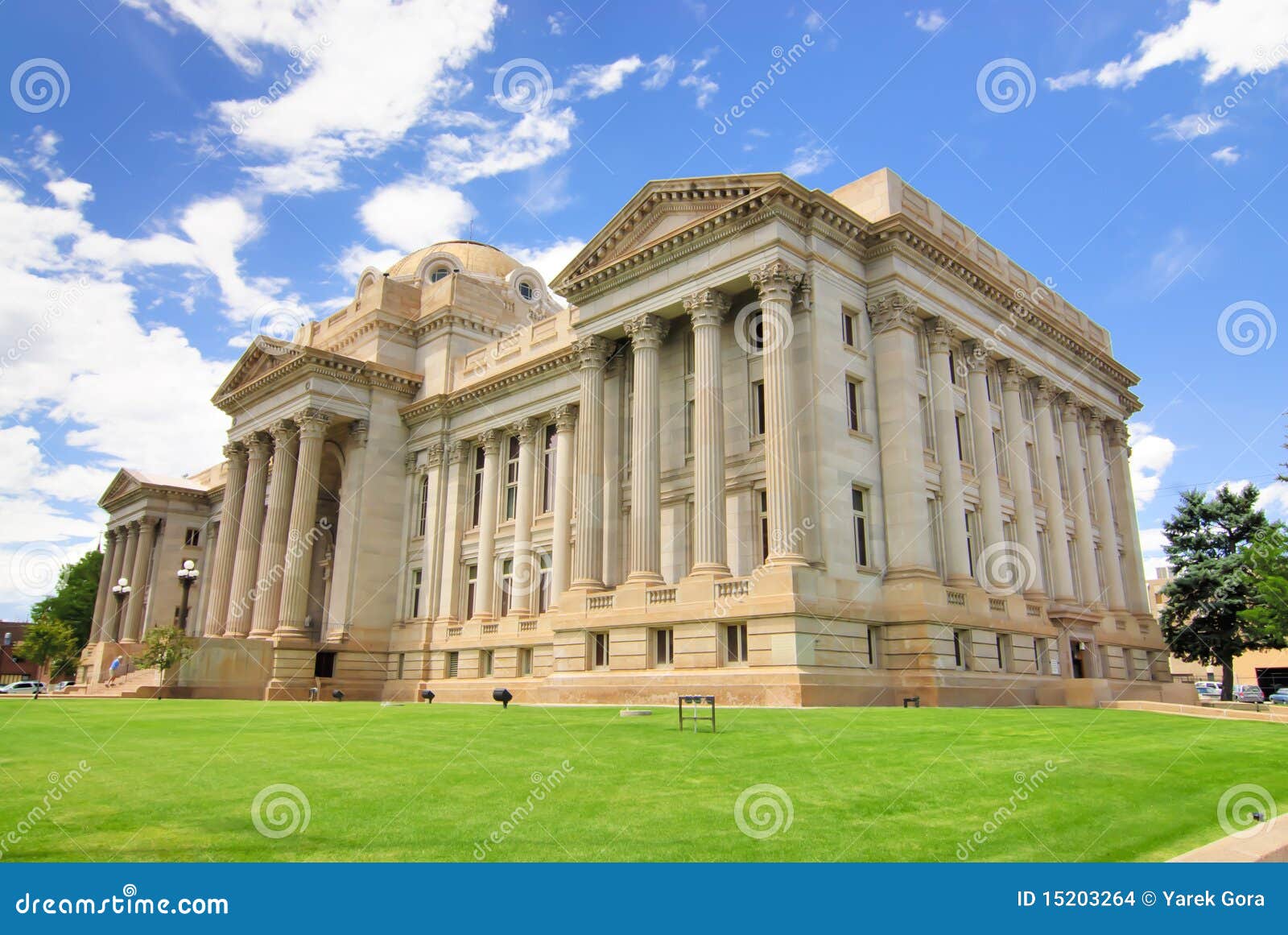 Massive building stock photo. Image of entry, clouds - 15203264