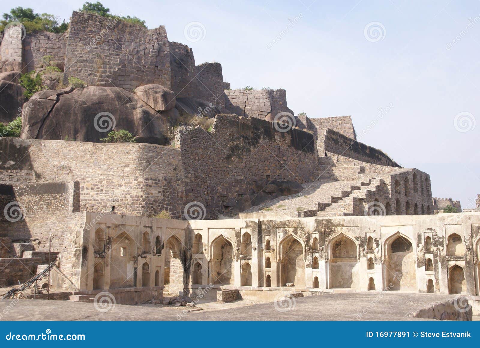Massive citadel ruins stock image. Image of fort, exterior - 16977891
