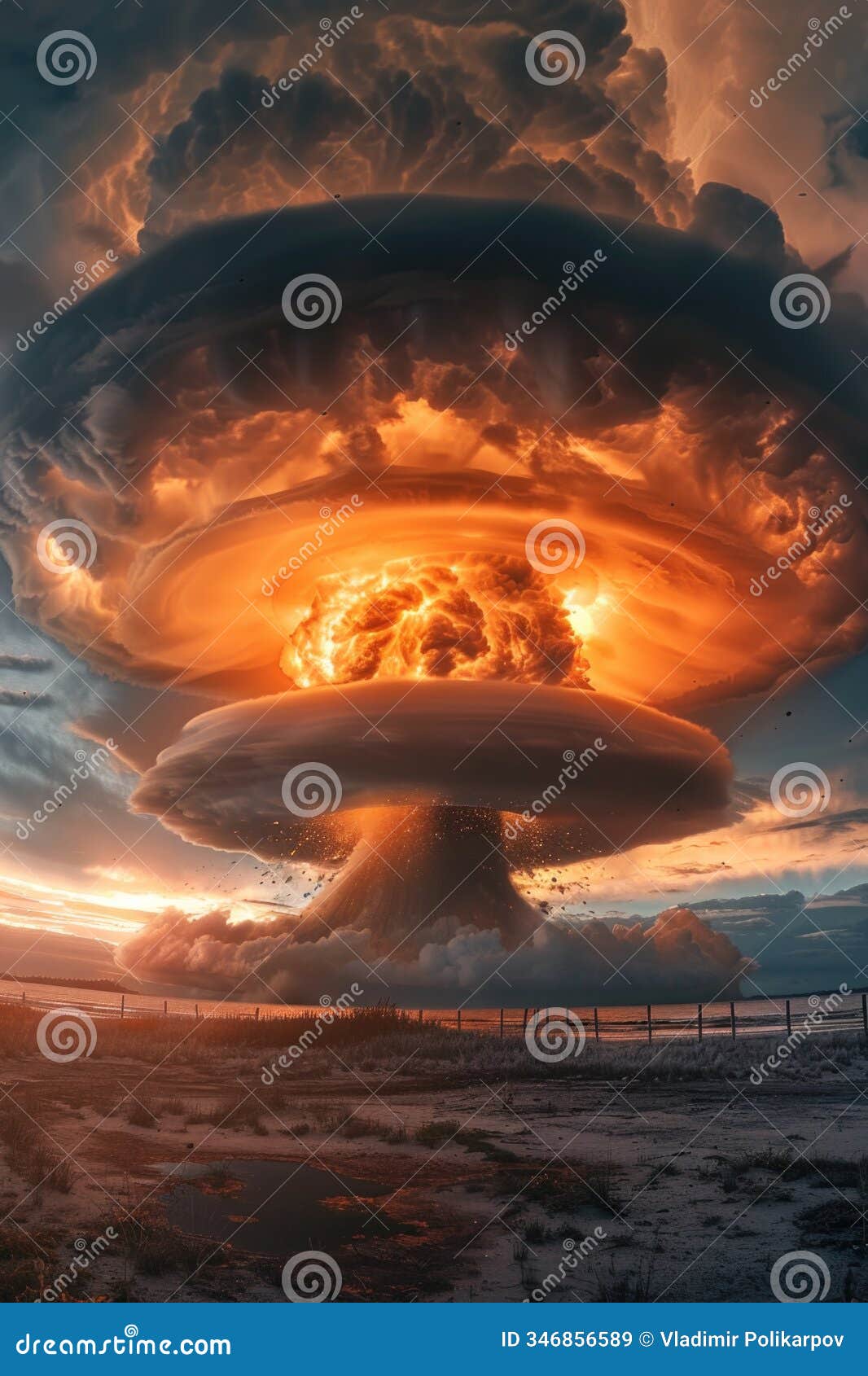 A Massive Cloud of Smoke and Debris Rises into the Air, Likely from an ...