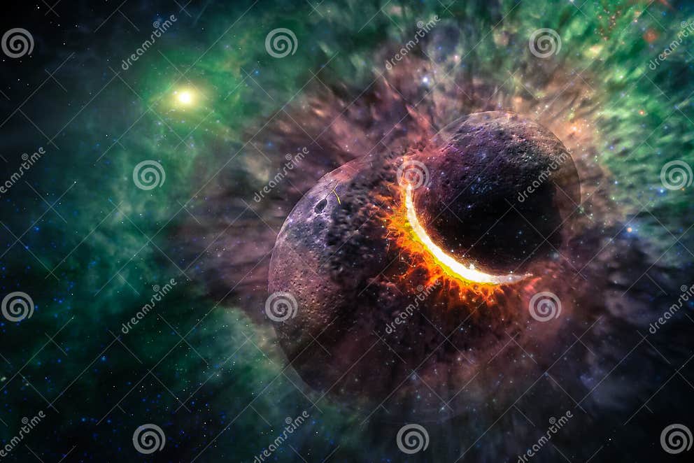 Massive Collision of Objects Smashed Together To Create the Dust Ring ...