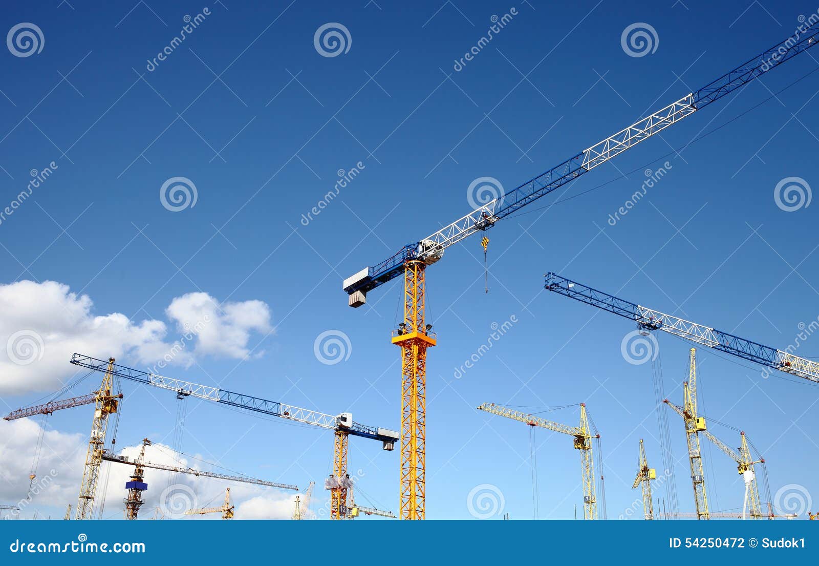 Massive Construction Of A Small Bridge Over A Stream Where There Is ...