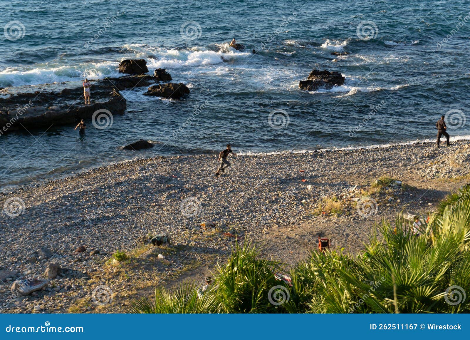 Massive Entry of Moroccan Immigrants on the Ceuta Border Editorial ...
