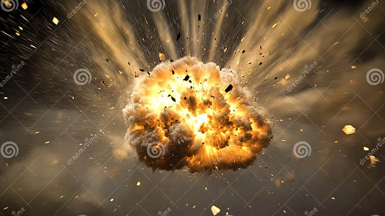 Massive Explosion Erupts with Fire and Debris in a Dramatic Display of ...
