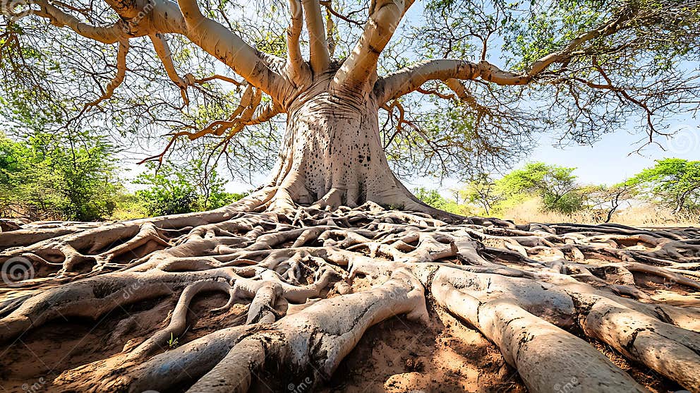 The Massive, Exposed Roots of a Baobab Tree Create a Stunning ...
