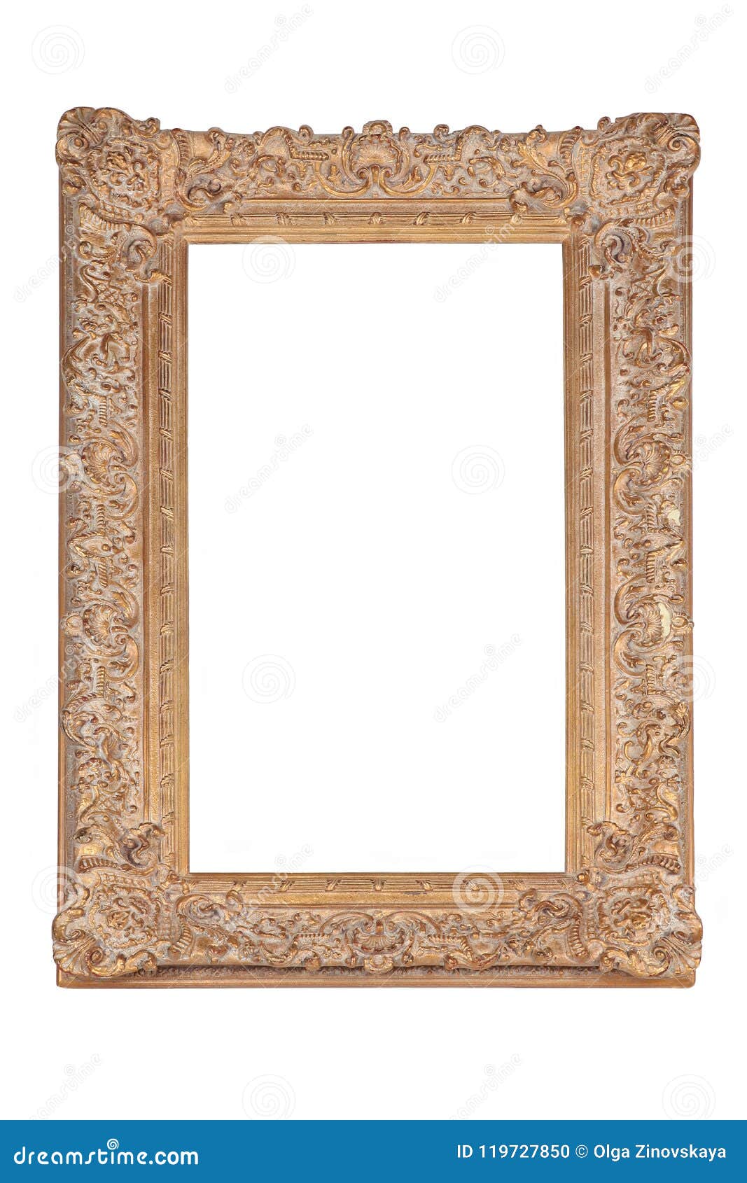 Massive Framing Frame of Gold Color Stock Photo - Image of valuable ...