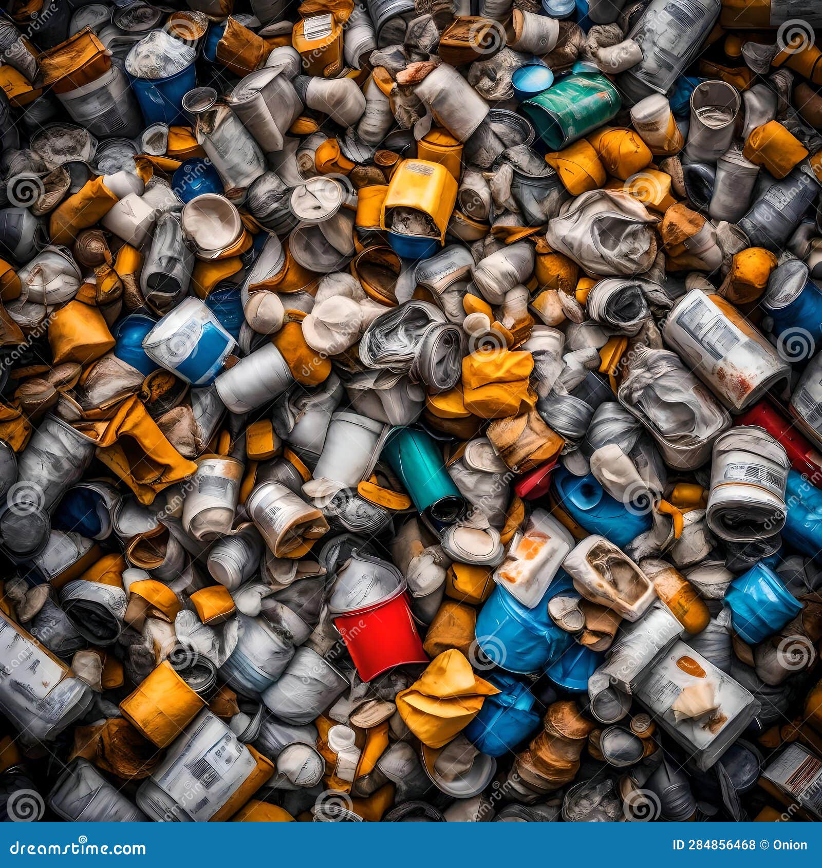 Massive Garbage Everywhere - Ai Generated Image Stock Illustration ...