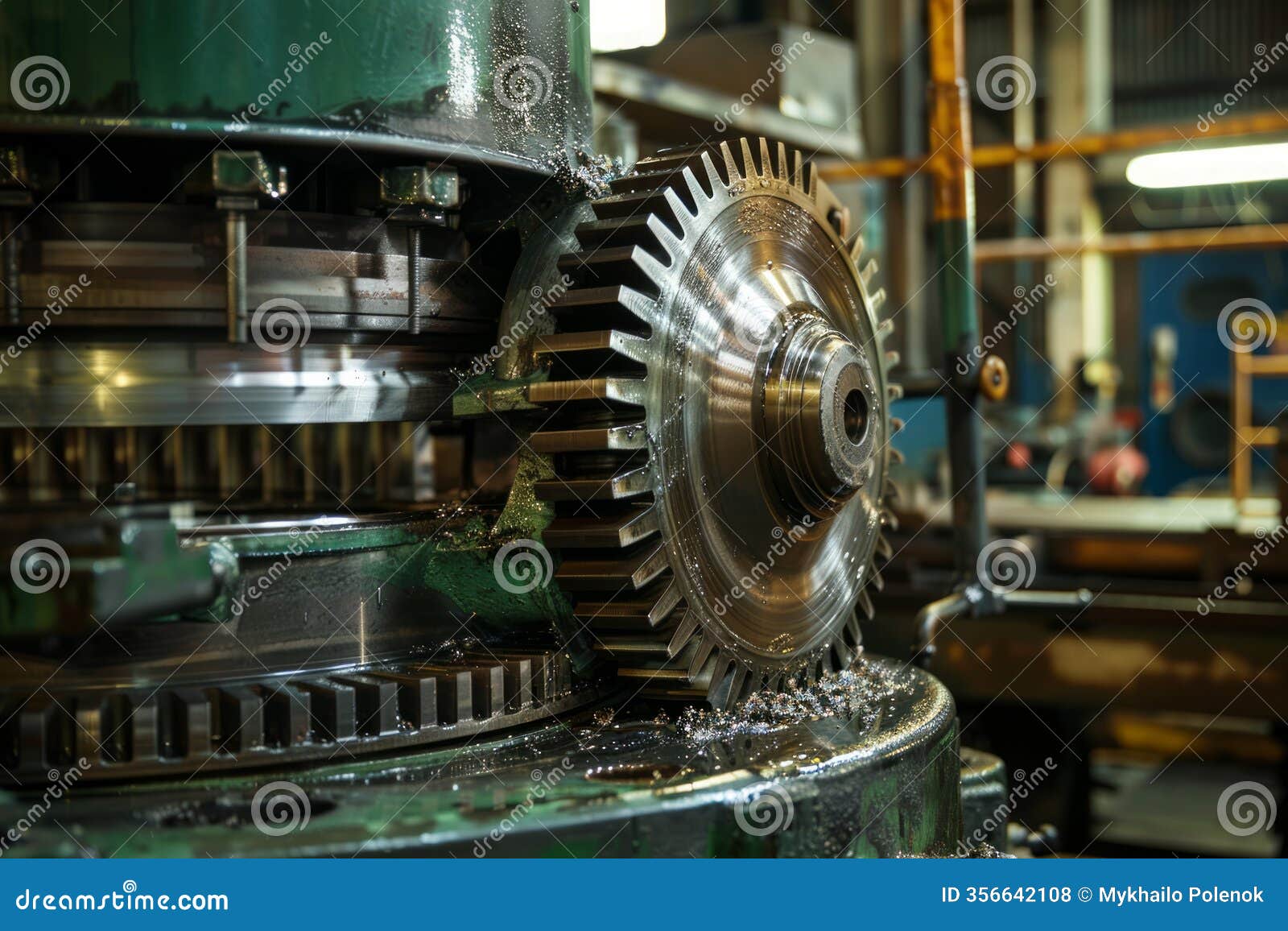 Massive Gear Structure in Industrial Setting. Neural Network AI ...