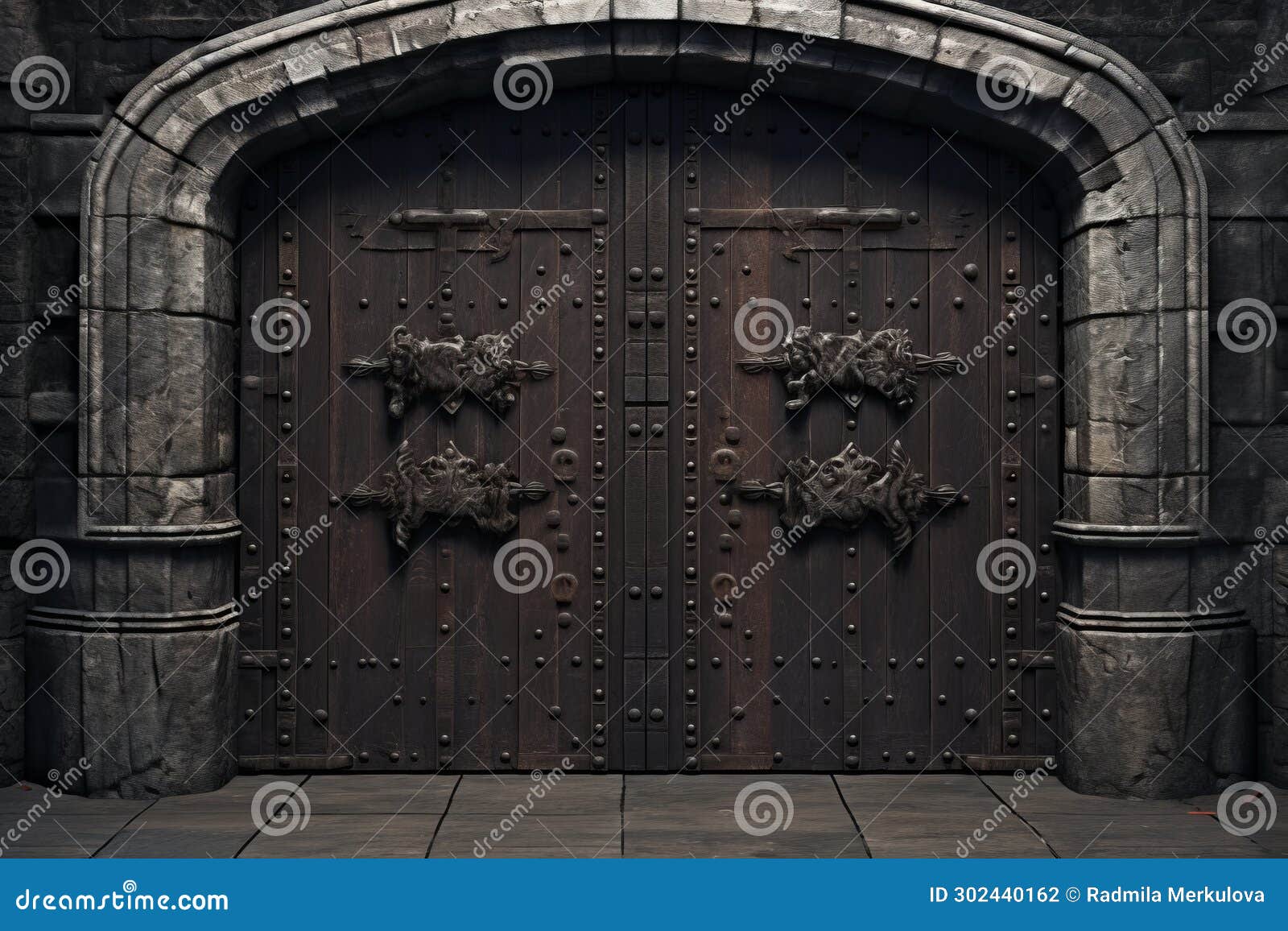 GOTHIC DOORS Royalty-Free Stock Photo | CartoonDealer.com #57996447
