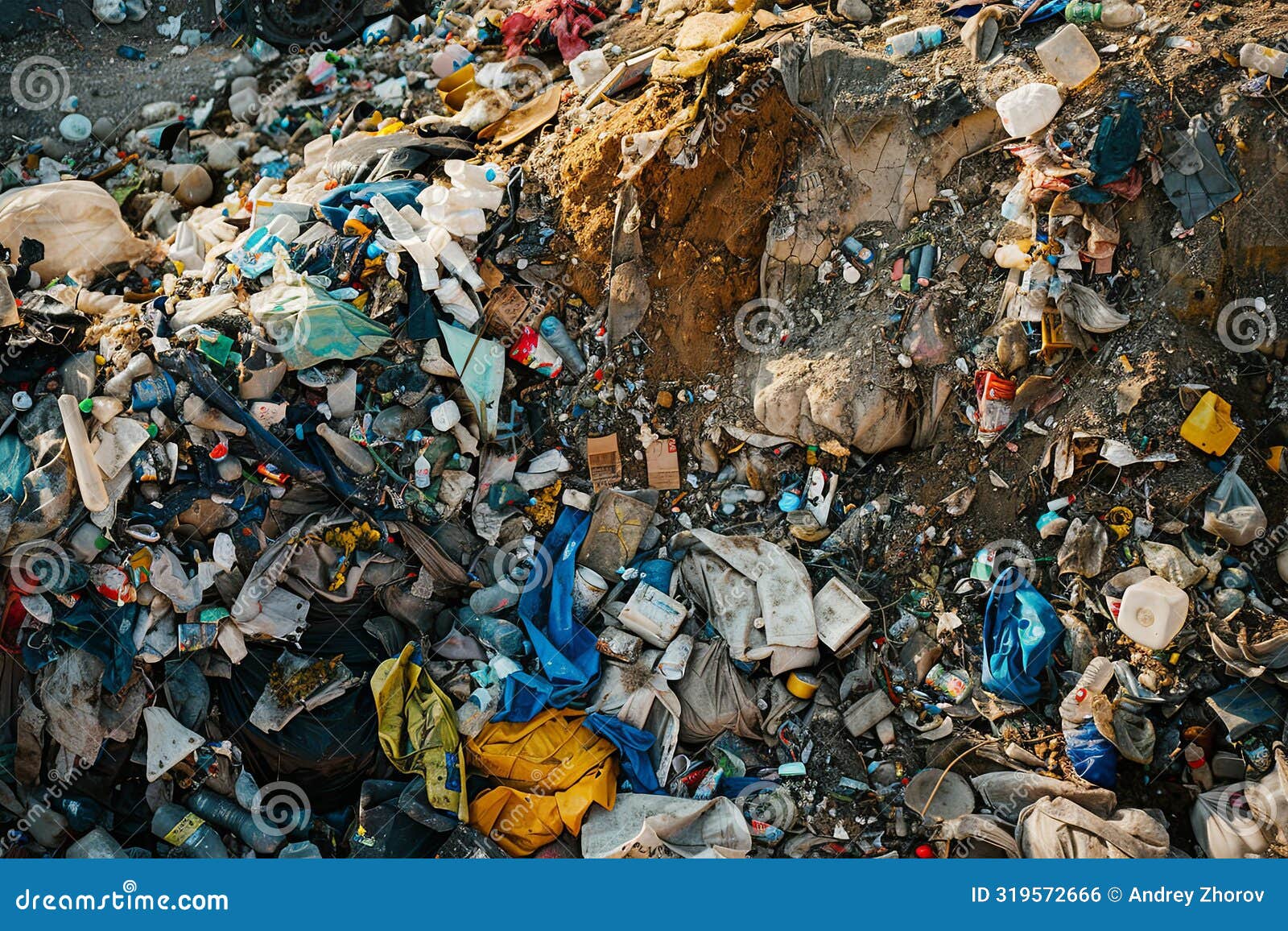 A Massive Heap of Garbage Dominates the Hilltop, Highlighting the Issue ...