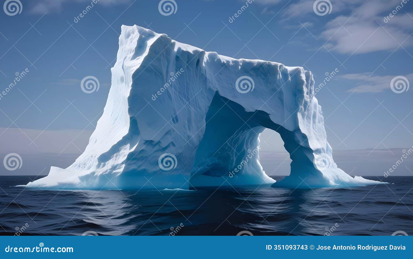 A massive iceberg floating stock illustration. Illustration of morning ...