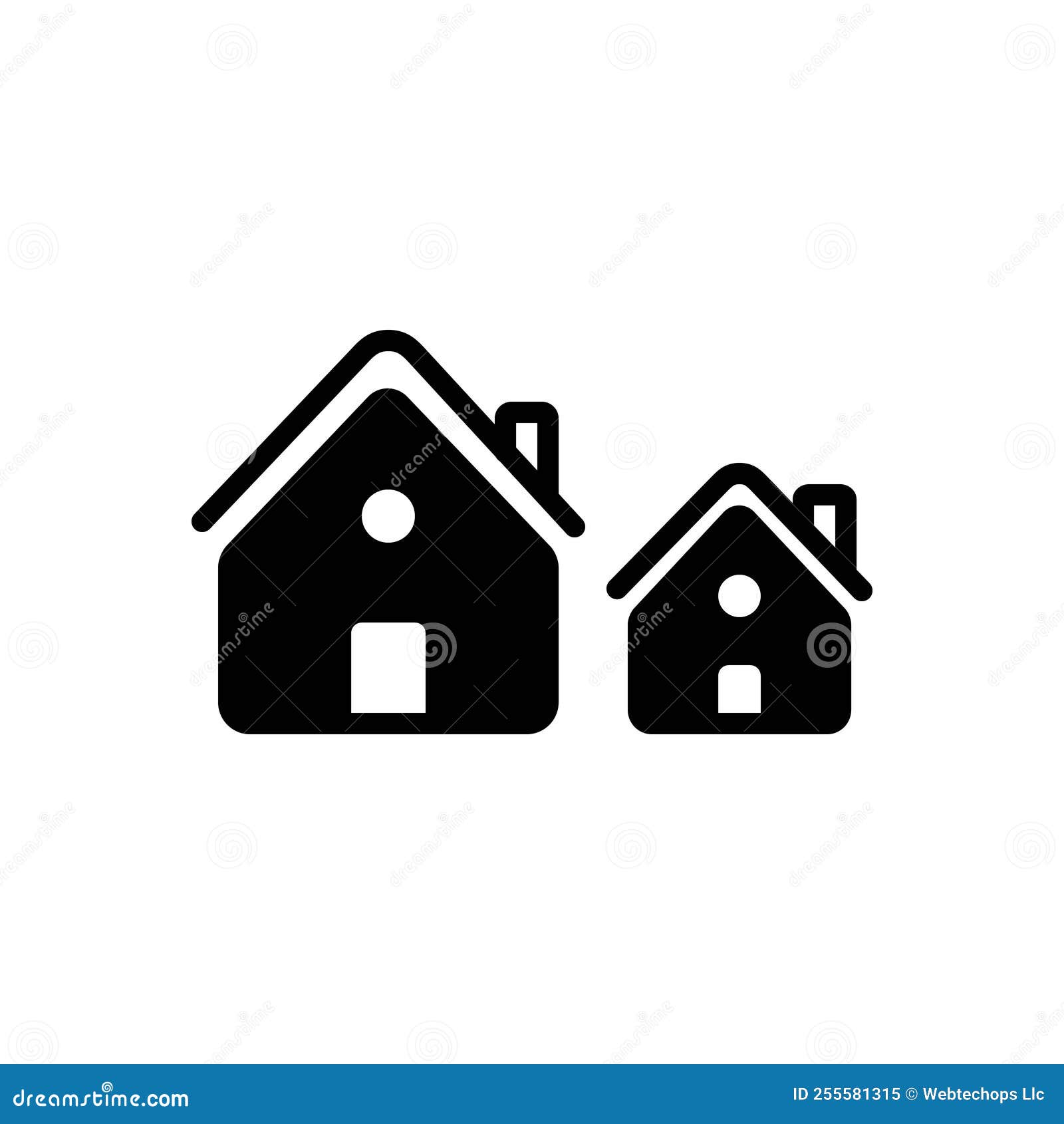 Black Solid Icon for Massive, Huge and Large Stock Vector ...