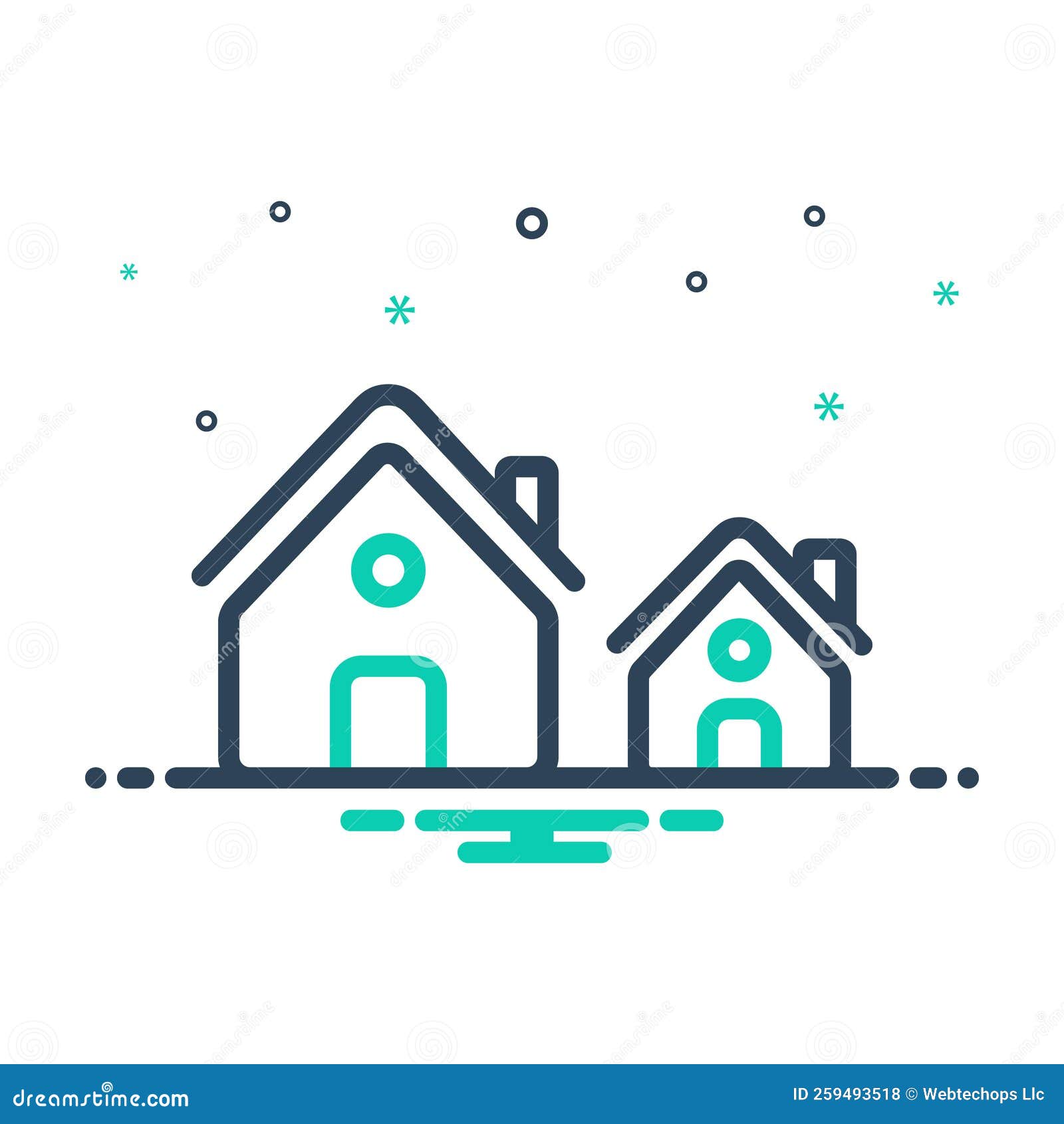 Mix Icon for Massive, Huge and Large Stock Illustration - Illustration ...