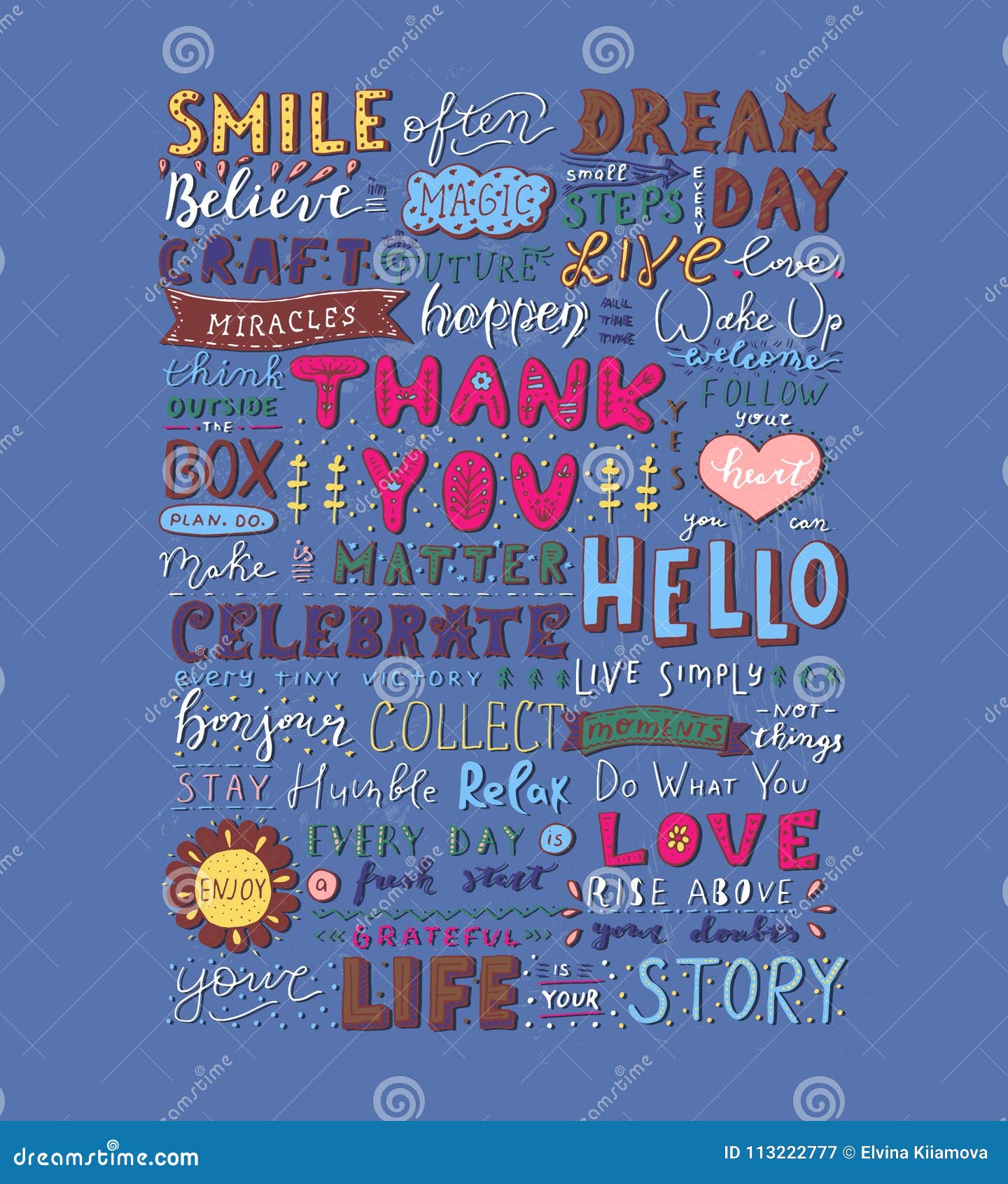 Massive Lettering Set. Big Calligraphy Bundle Stock Illustration ...