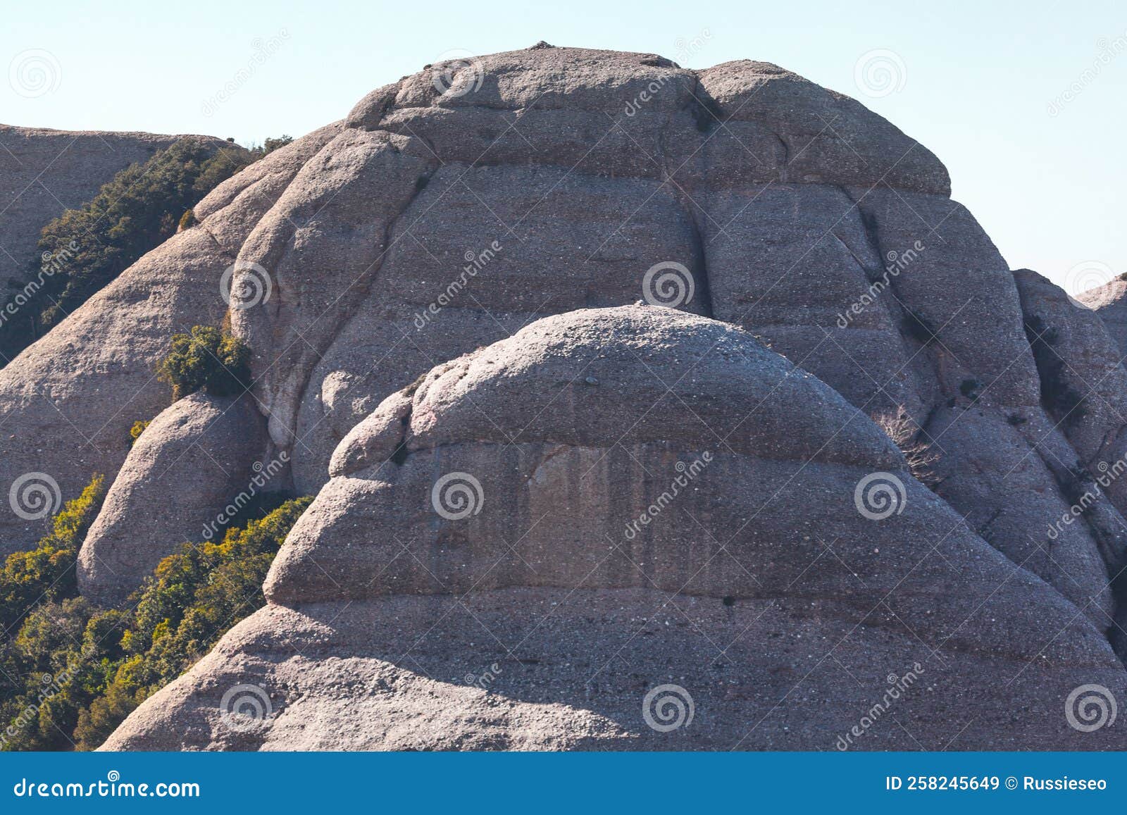 Massive Limestone Outcropping In The Negev Desert In Israel Royalty ...