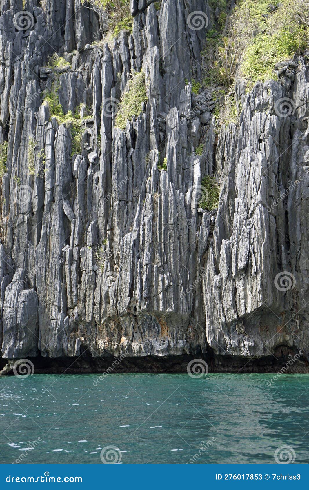 Massive Limestone Rocks at the El Nido Archipelago Stock Image - Image ...