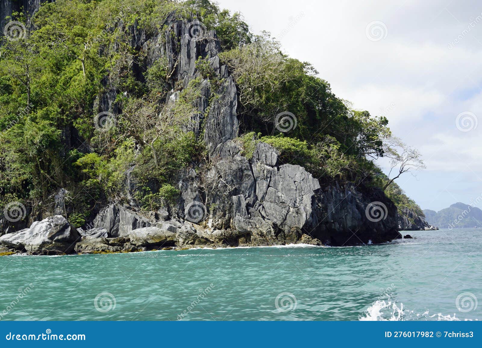 Massive Limestone Rocks at the El Nido Archipelago Stock Photo - Image ...