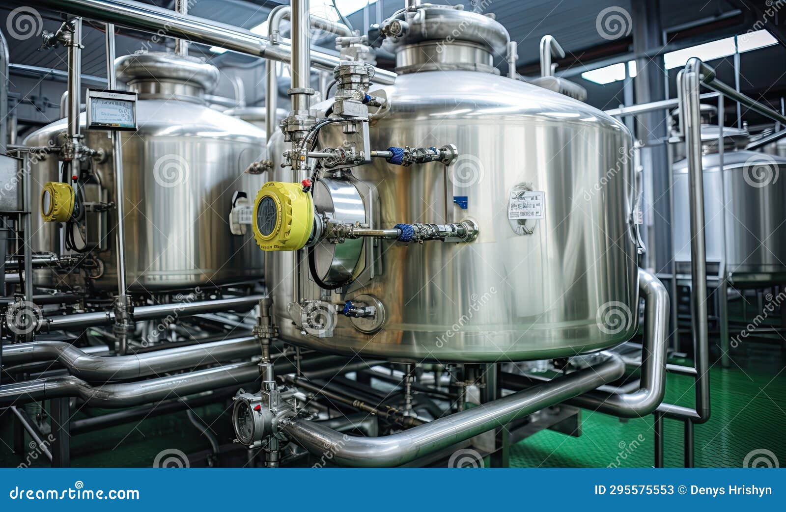 A Massive Metallic Container Inside a Structure Stock Illustration ...