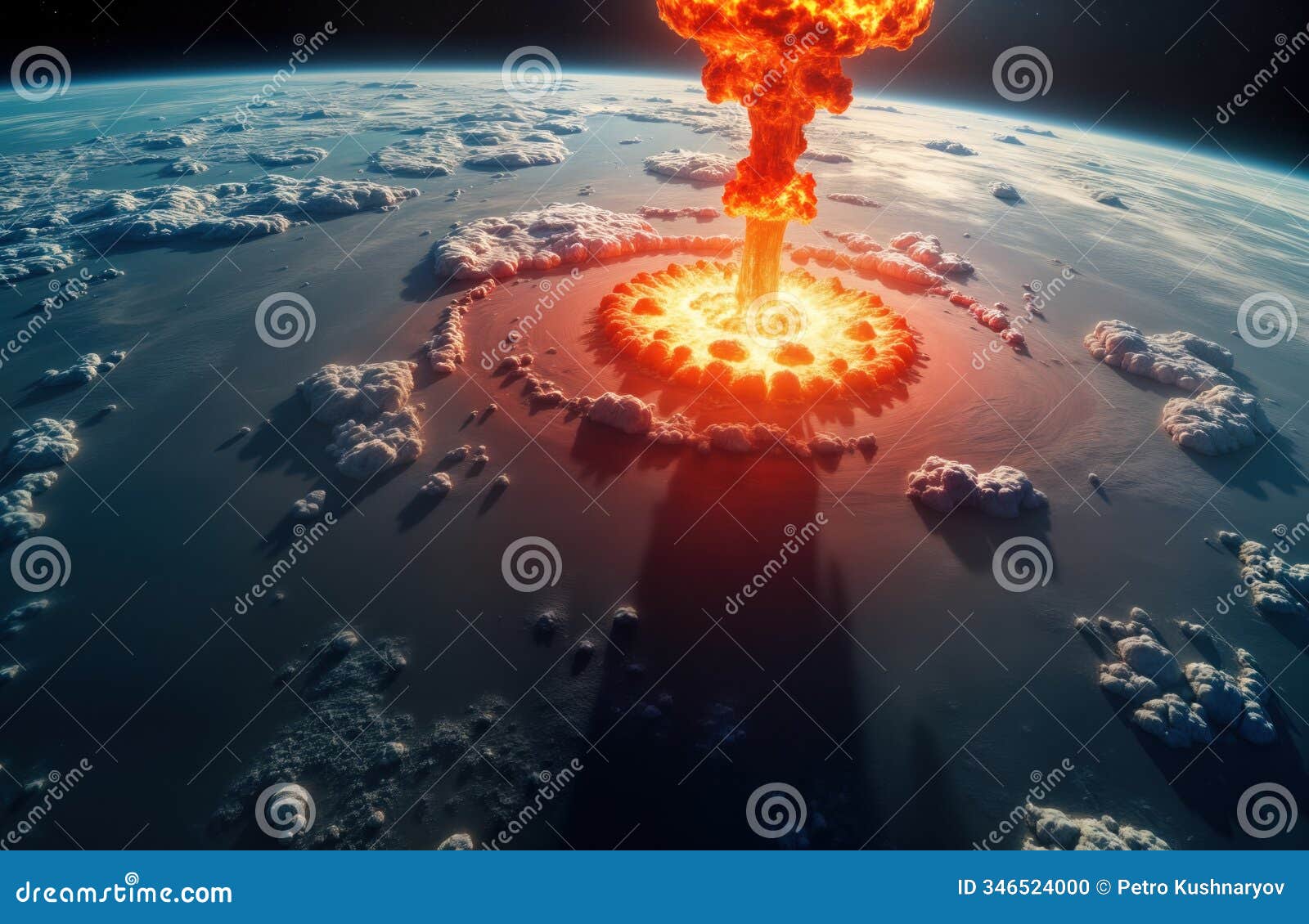 Doomsday Planet Collision Concept: Apocalyptic Sci-Fi Art For Posters ...