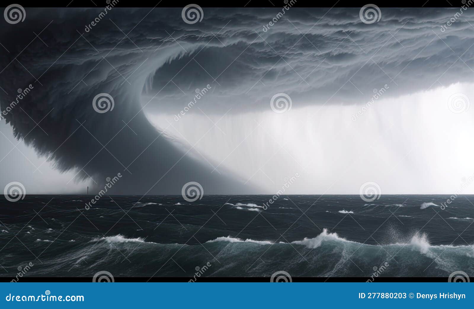 Massive Ocean Waves Caused by Powerful Storms Creating Using Generative ...