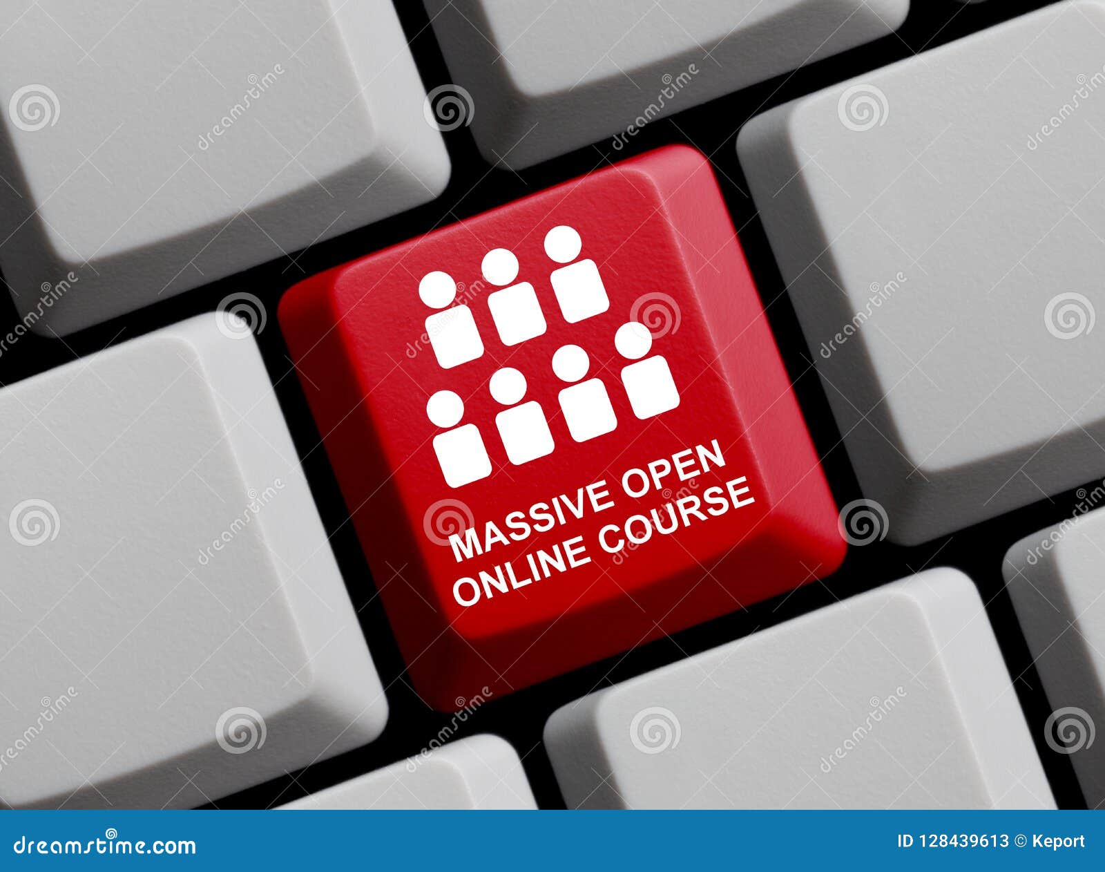 Massive Open Online Course stock image. Image of learning - 128439613