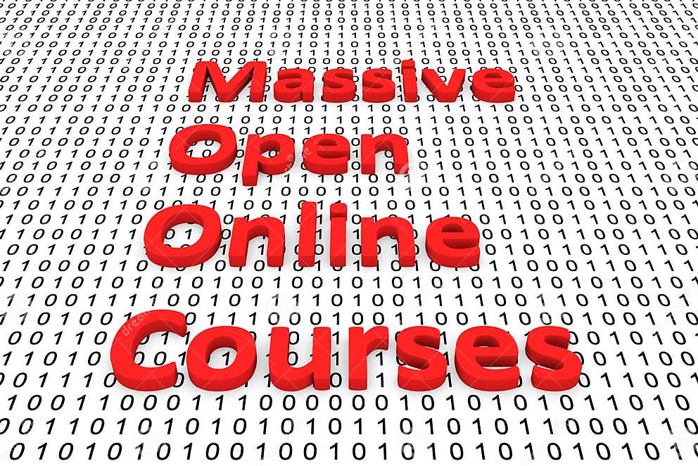 Massive Open Online Courses Stock Illustration - Illustration of code ...