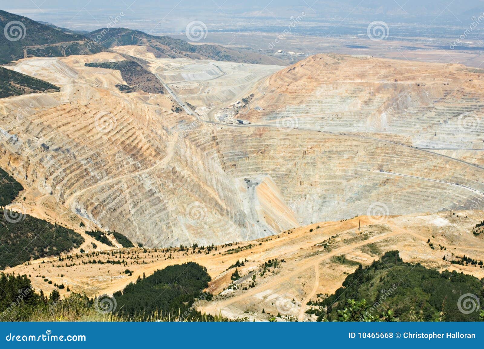 Massive open pit mine stock photo. Image of copper, open - 10465668