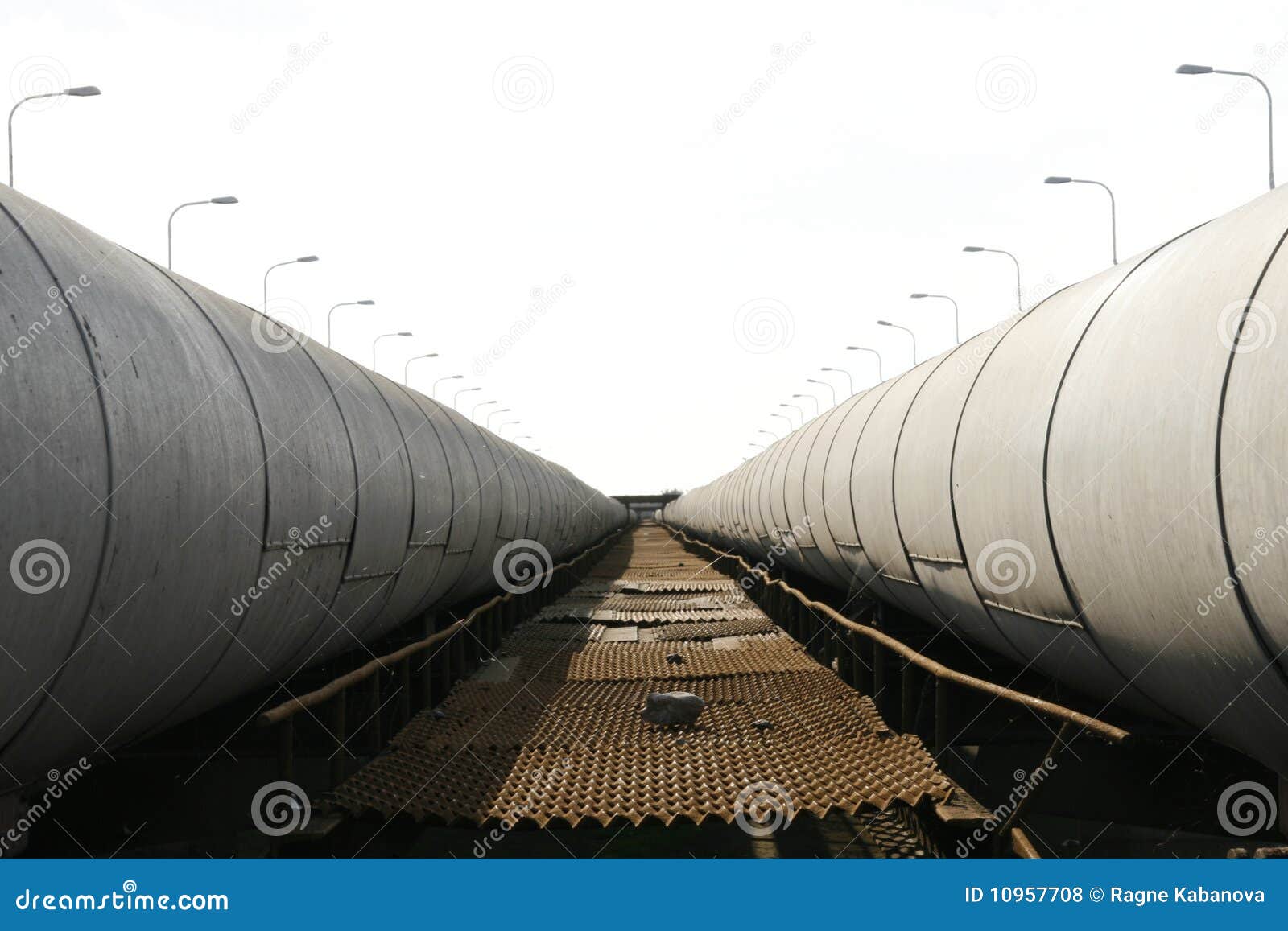 Massive Pipes Running Parallel Stock Photo - Image of carcass ...