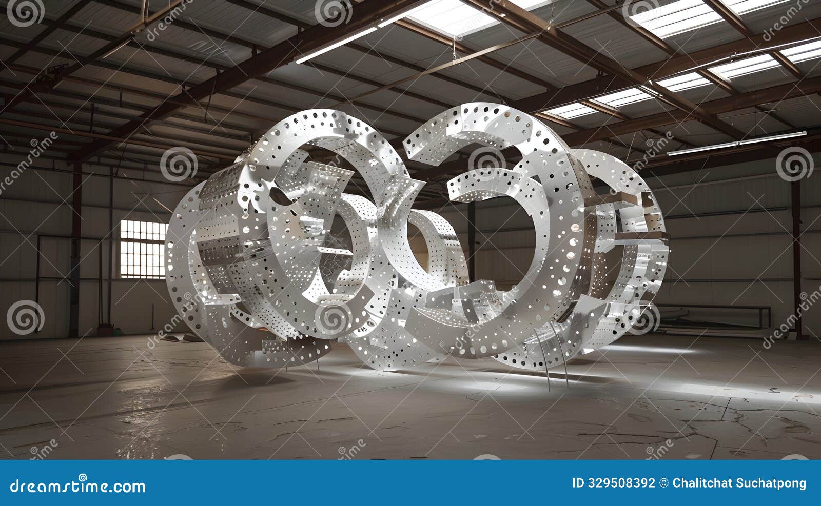 Massive Quantum Foam Stabilization Array in Futuristic Assembly Stock ...