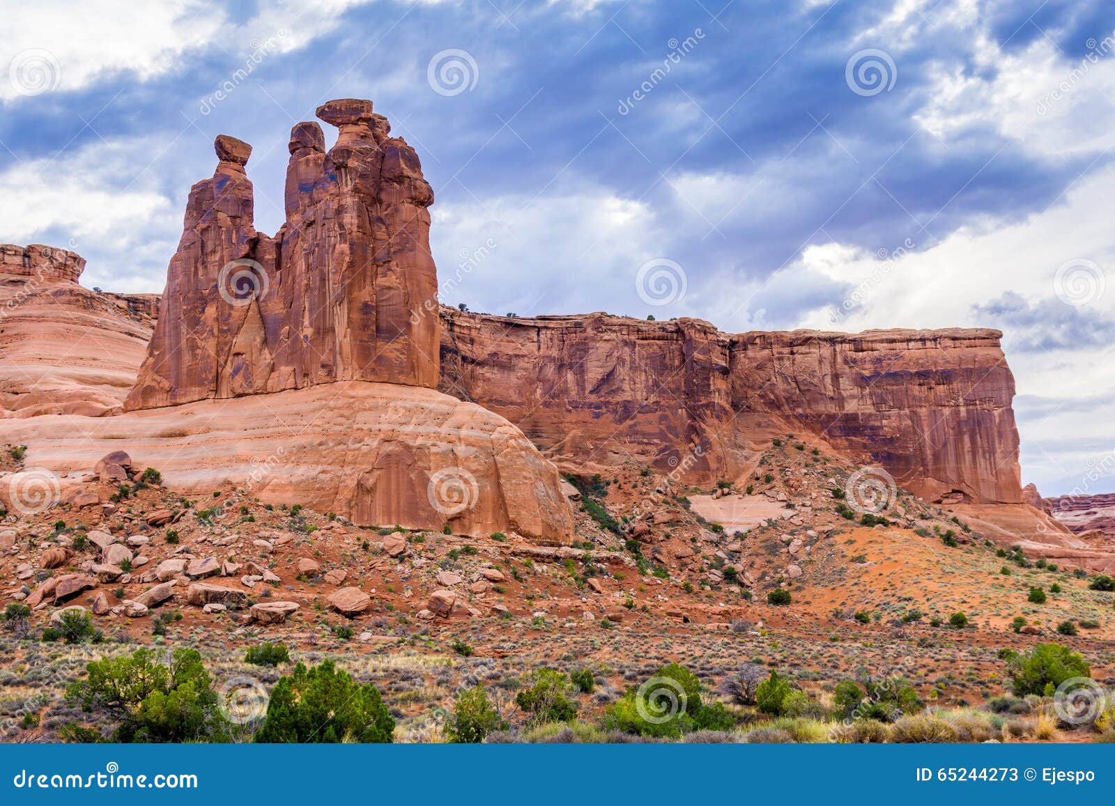 Massive Rock stock image. Image of blue, desert, national - 65244273