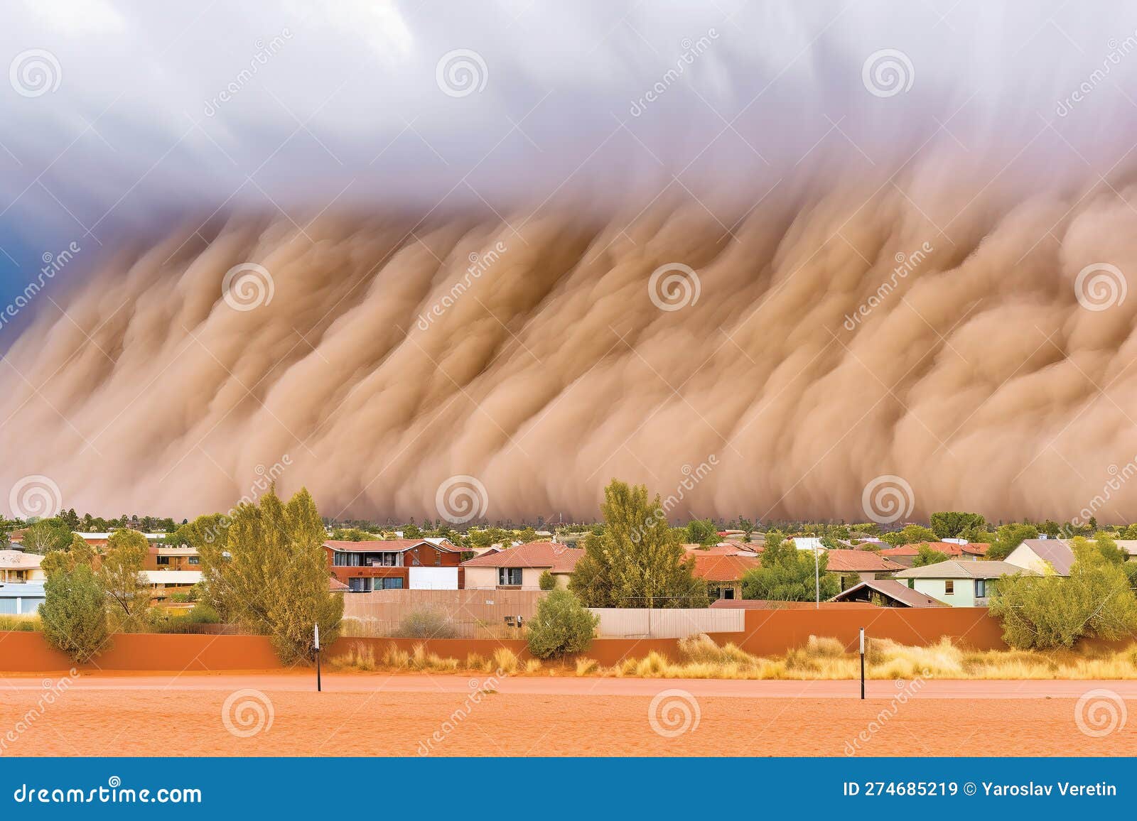 Massive Sandstorm in the Desert, the Essence of Nature and ...