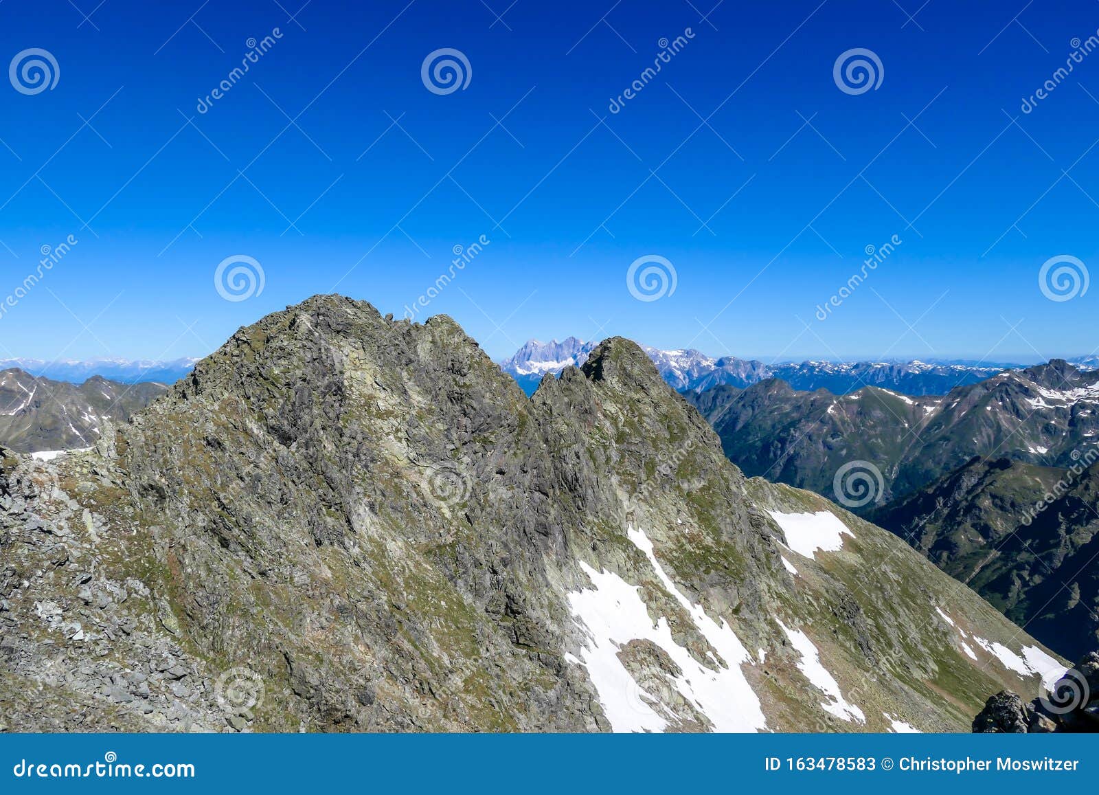 Schladming - Sharp Peaks of High Mountains Stock Image - Image of ...