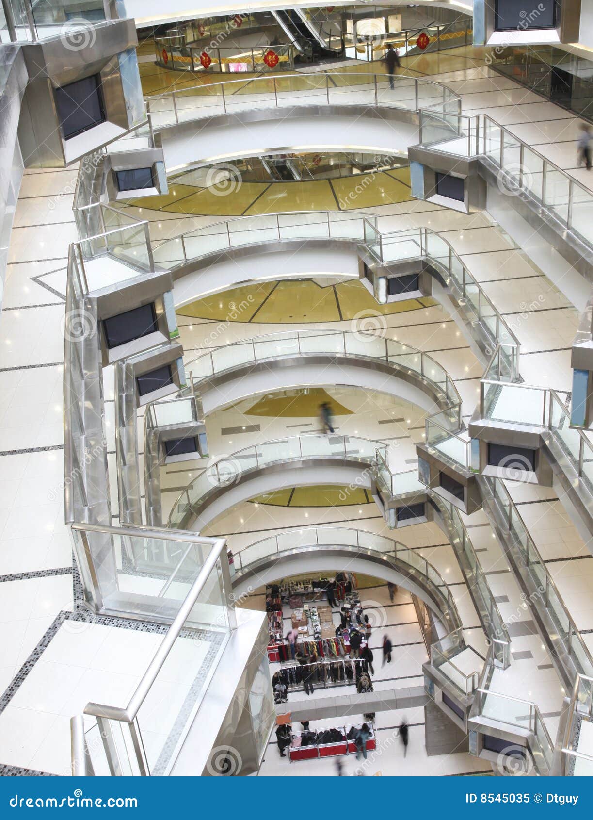 Massive shopping mall stock image. Image of business, purchase - 8545035