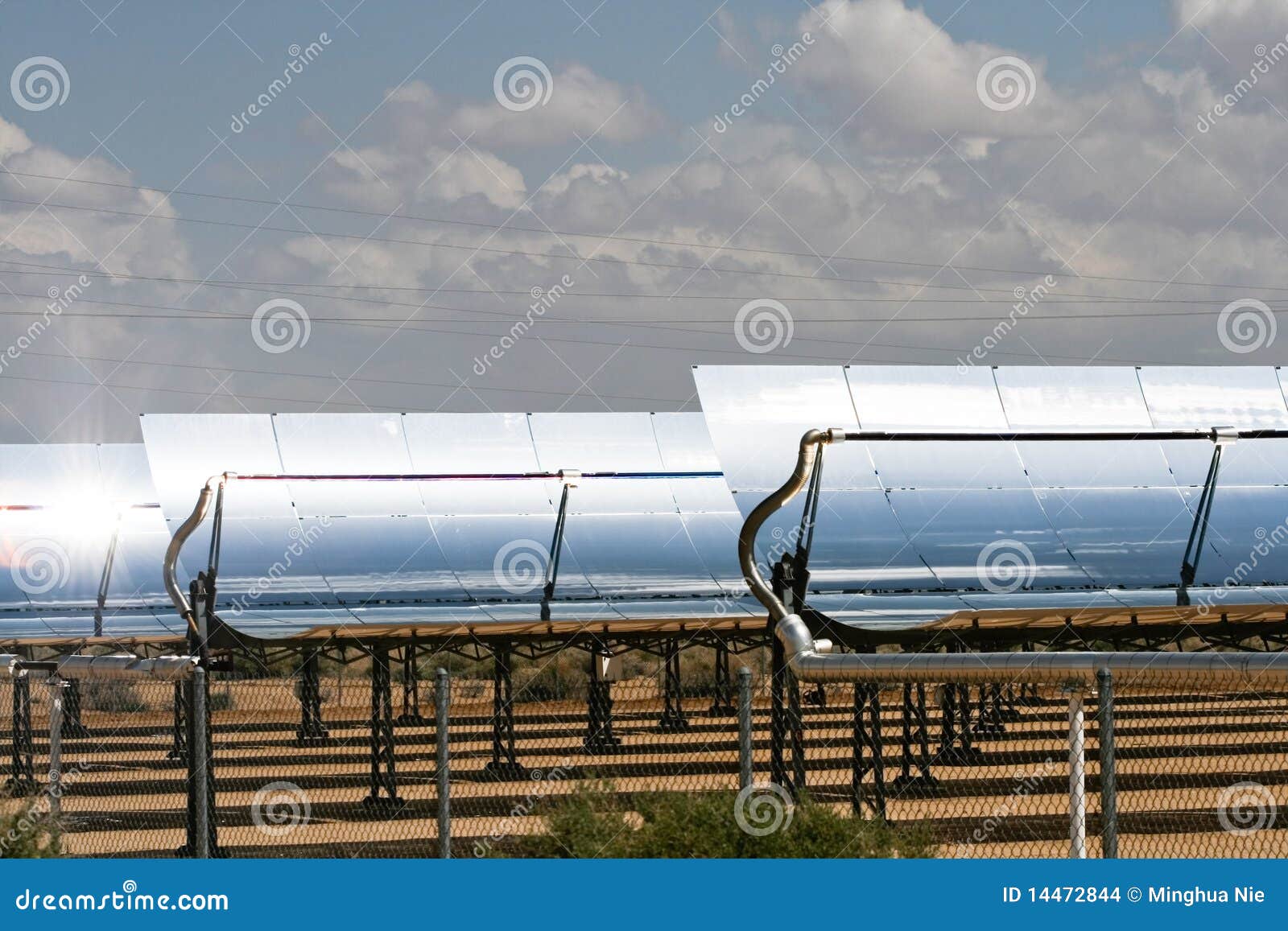 Massive Solar Panel Arrays stock photo. Image of friendly - 14472844