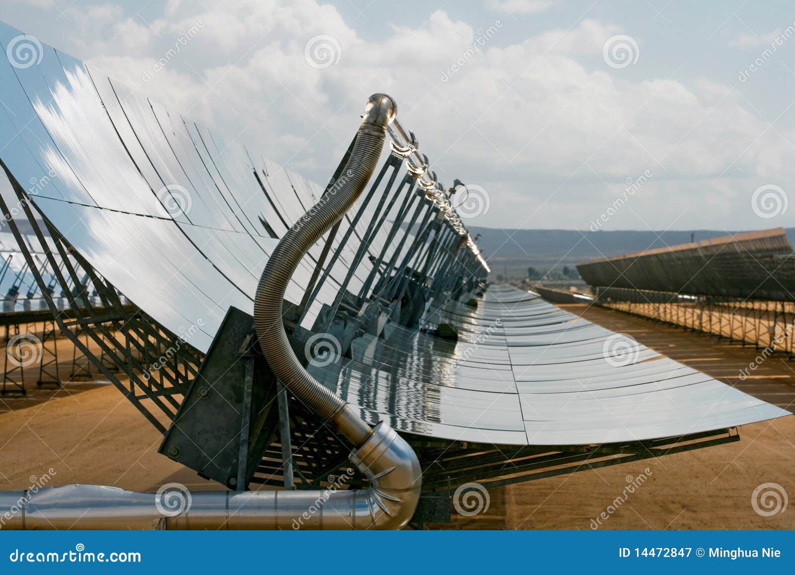 Massive Solar Panel Arrays stock image. Image of junction - 14472847