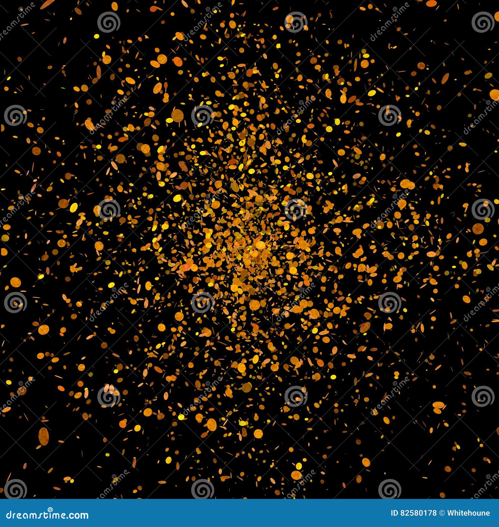 Golden confetti splash stock illustration. Illustration of birthday ...