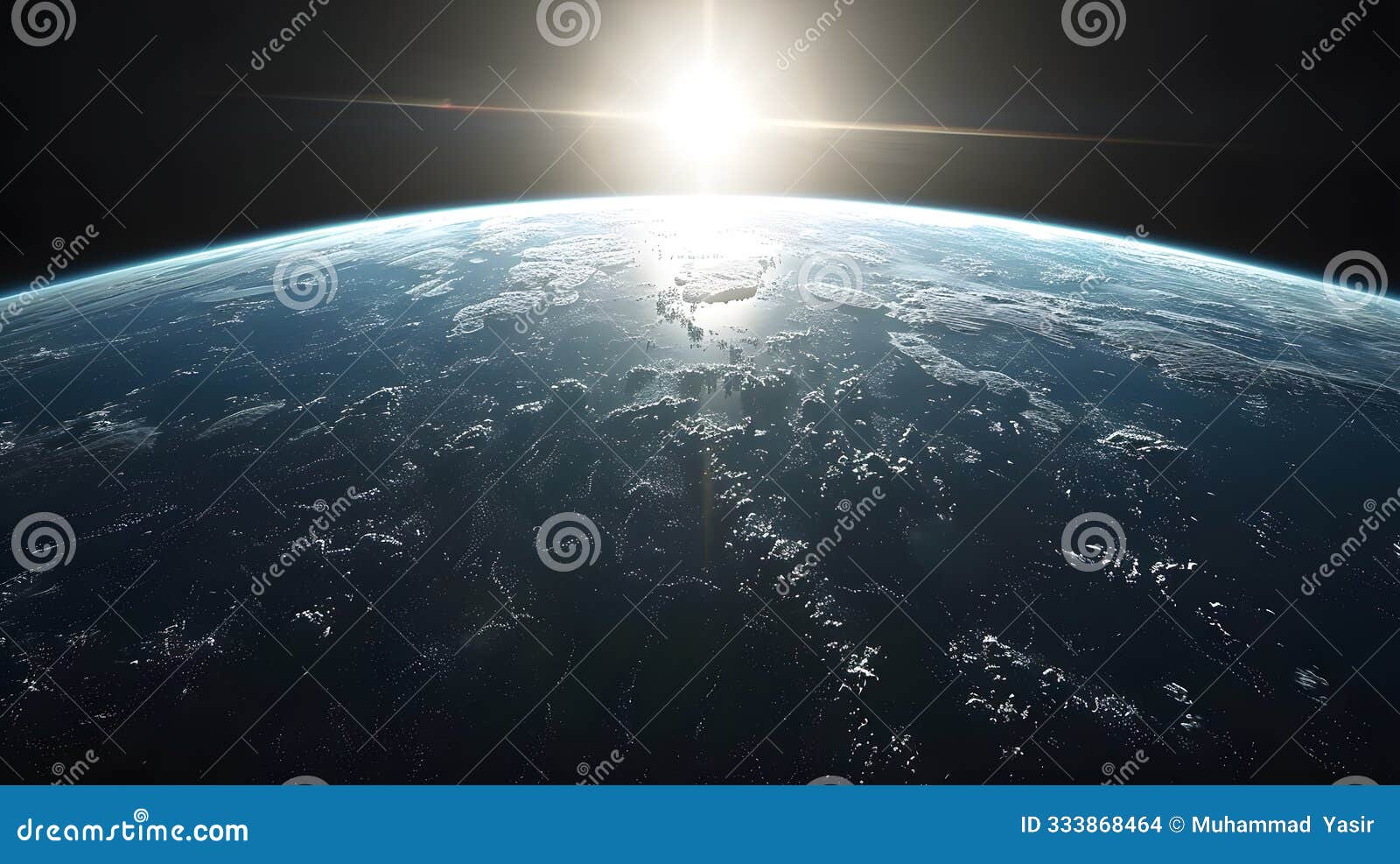 Massive Stars in Earth Orbit with Alien Planets Stock Photo - Image of ...