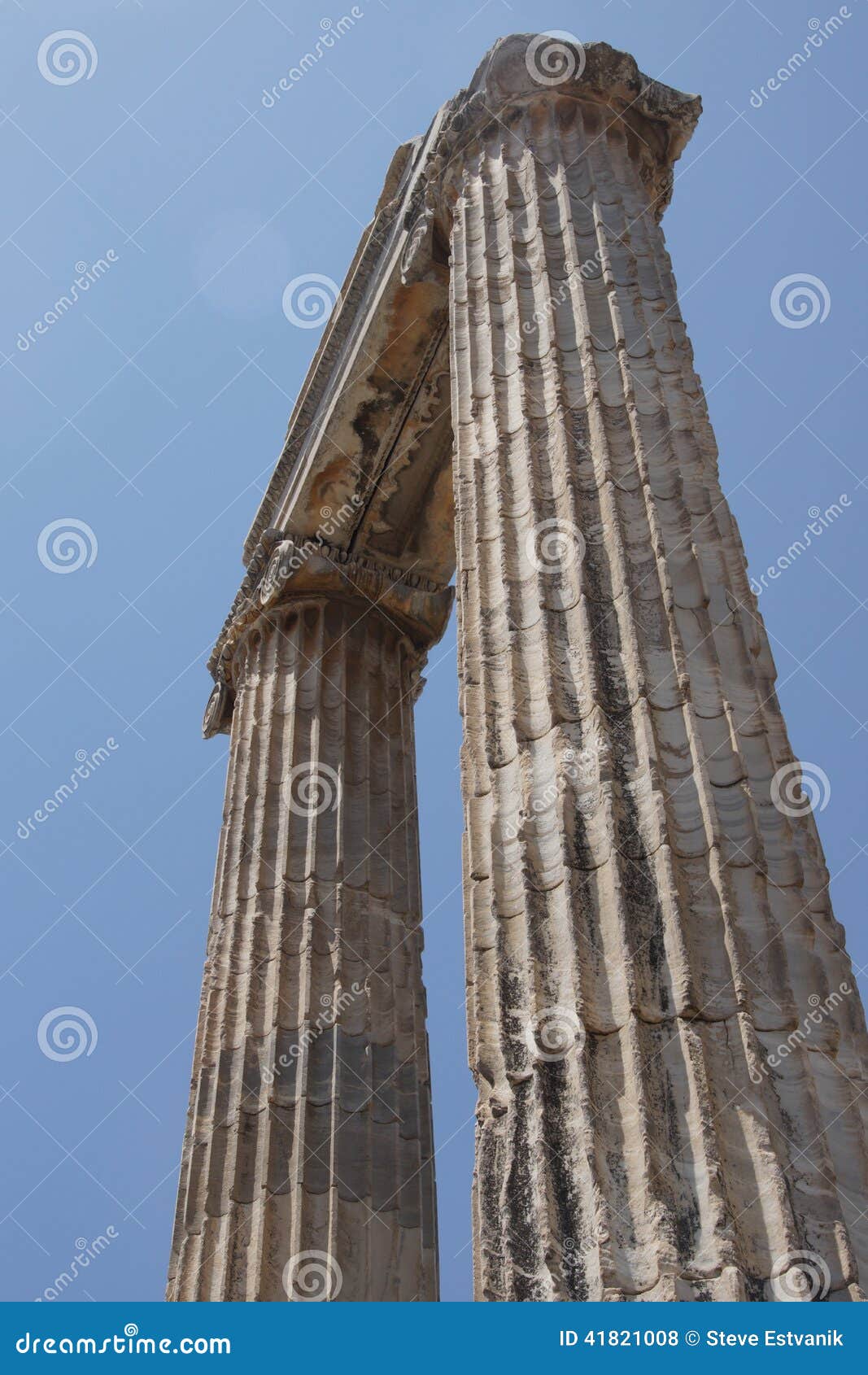 Massive Stone Columns of the Apollo Temple Stock Photo - Image of roman ...