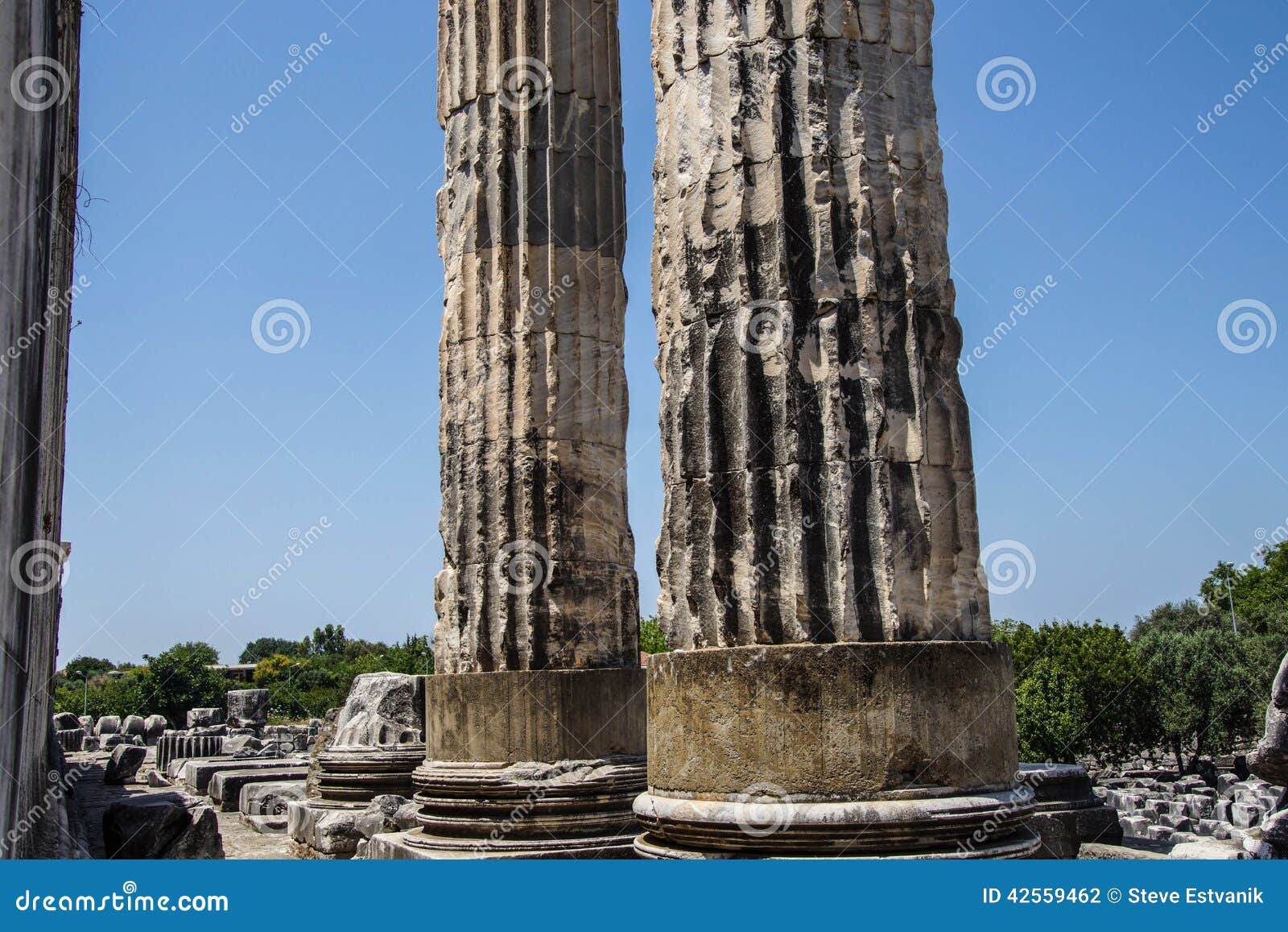Massive stone columns stock photo. Image of roman, ancient - 42559462