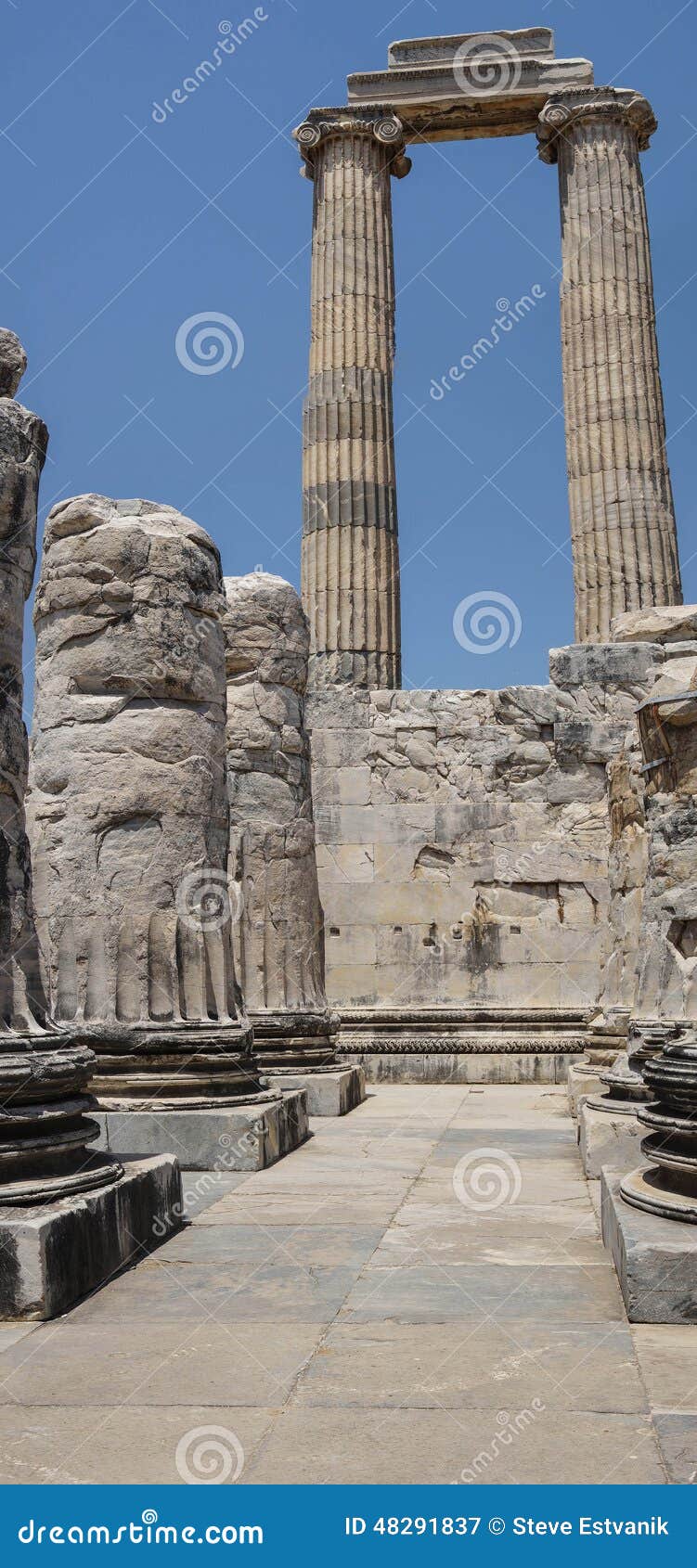 Massive stone columns stock image. Image of columns, massive - 48291837